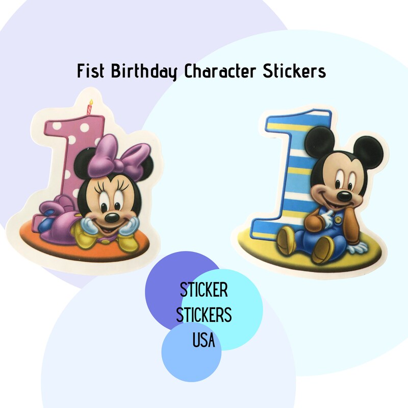 Mickey Stickers - Etsy