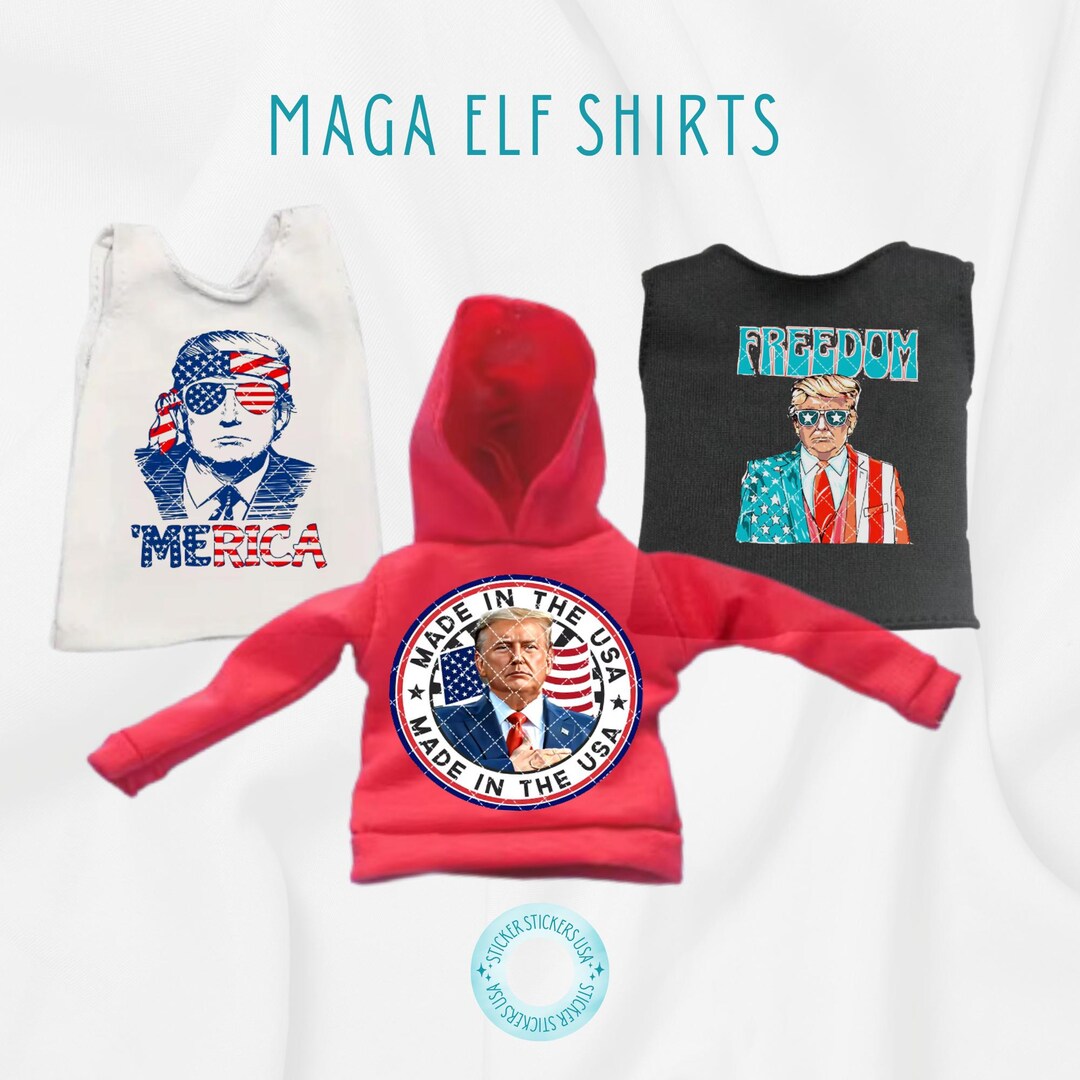 MAGA Hoodie for Elf Doll | Miniature Trump Hoodie for Elf Doll - Etsy