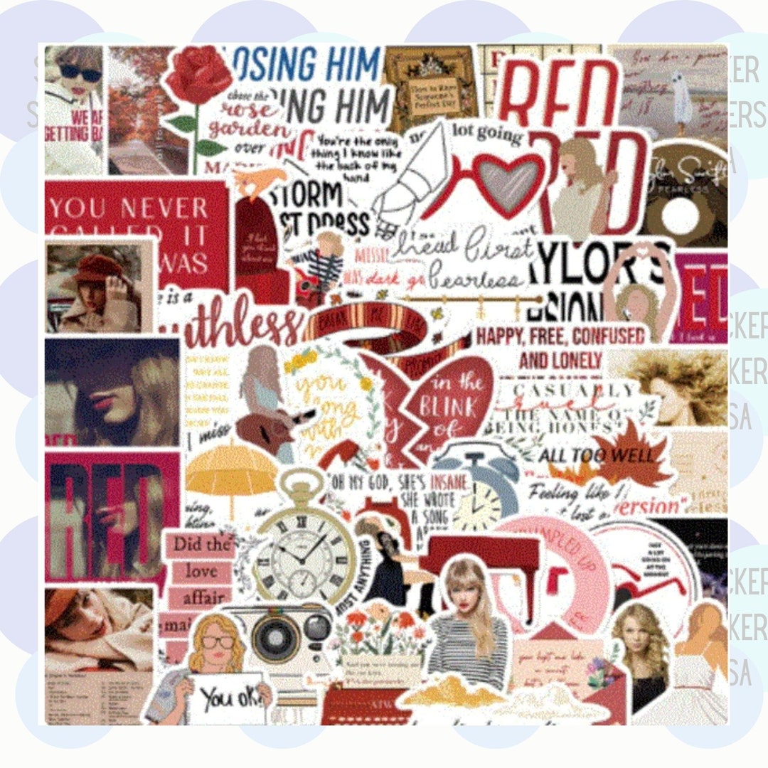 Sticker Packs Eras Tour Taylor Swift Theme INCLUDES 44 DIFFERENT ...