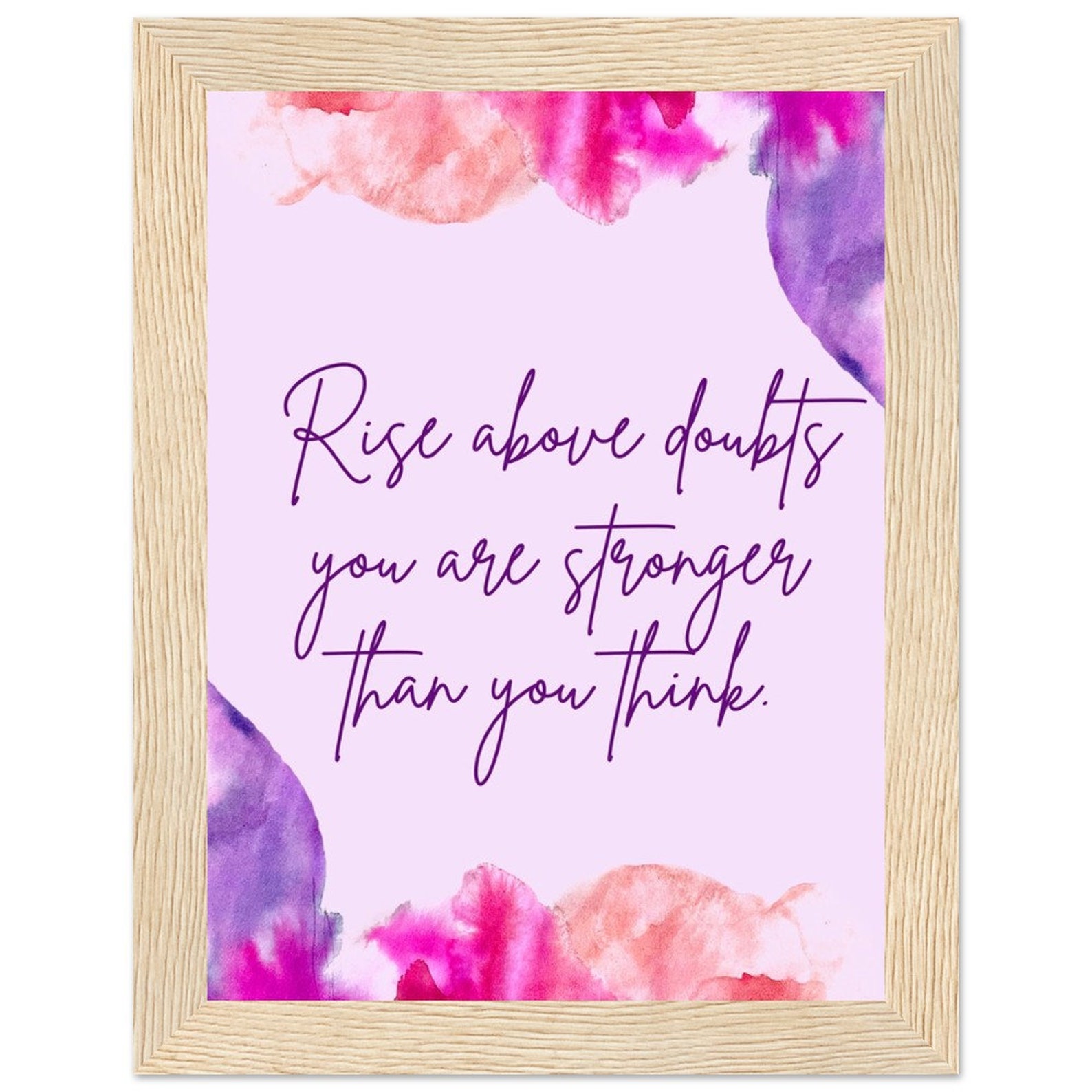 You Are Stronger Than You Think Encouragement Quote Print Uplifting ...