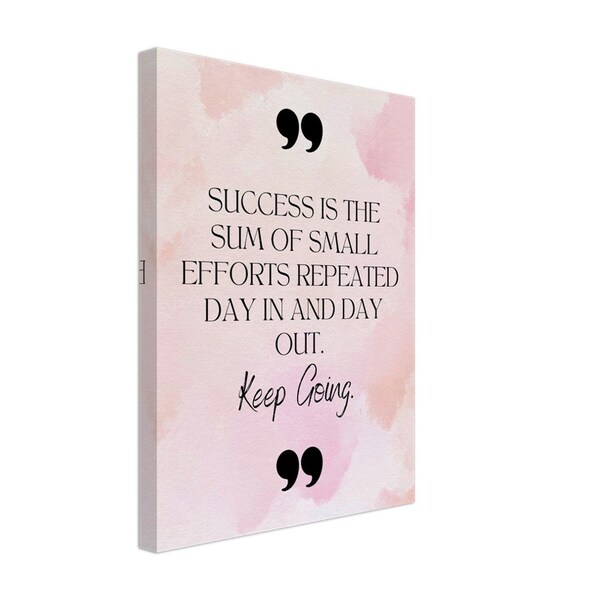 Keep Going Quote Poster With Frame Encouraging Daily Efforts Quote ...