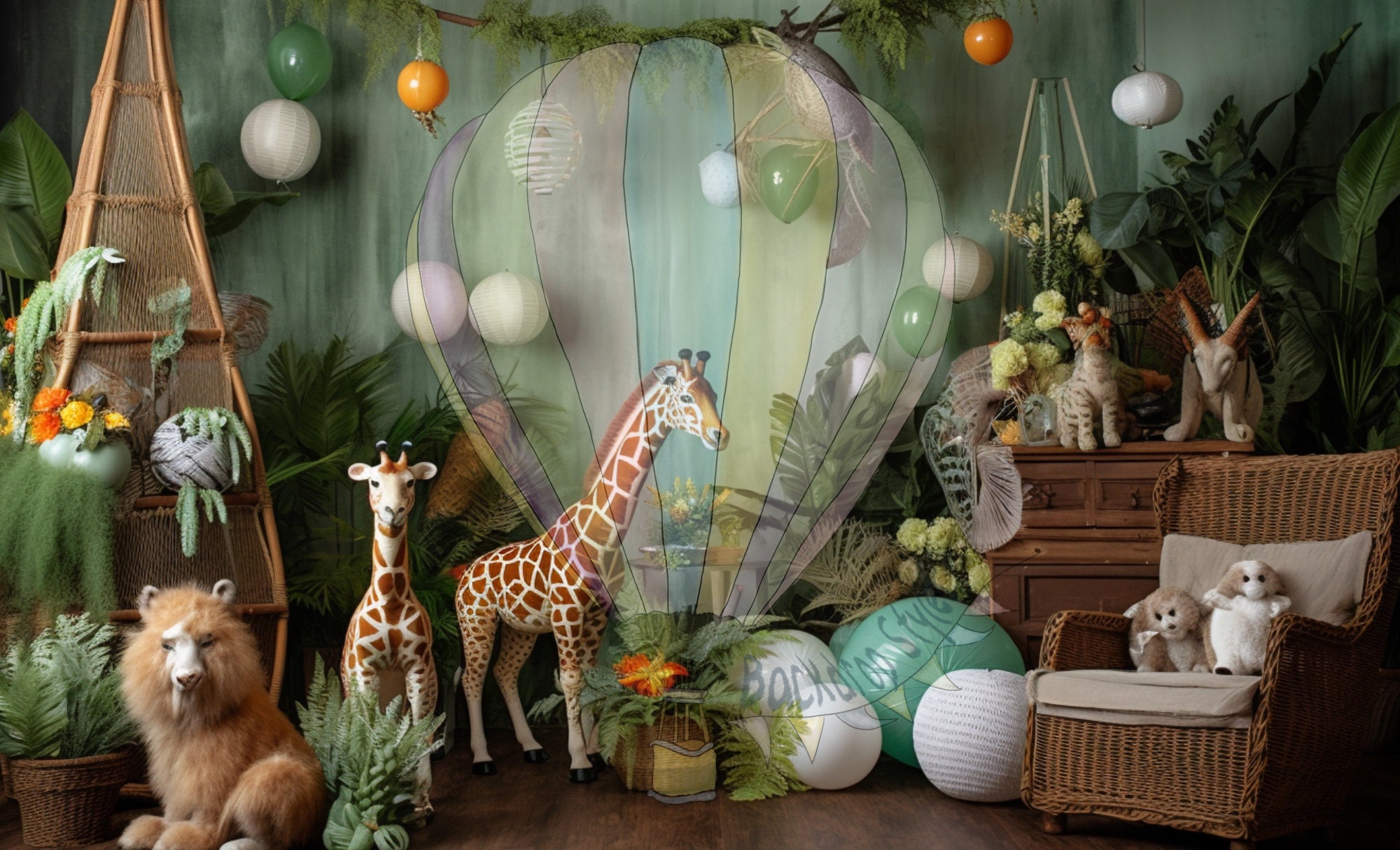 Jungle Backdrops, Safari Backdrop, Wild One Backdrop, Transport Your ...