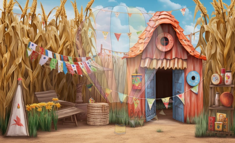 Rustic Backdrop: Farm-themed Photography Overlays for Countryside ...