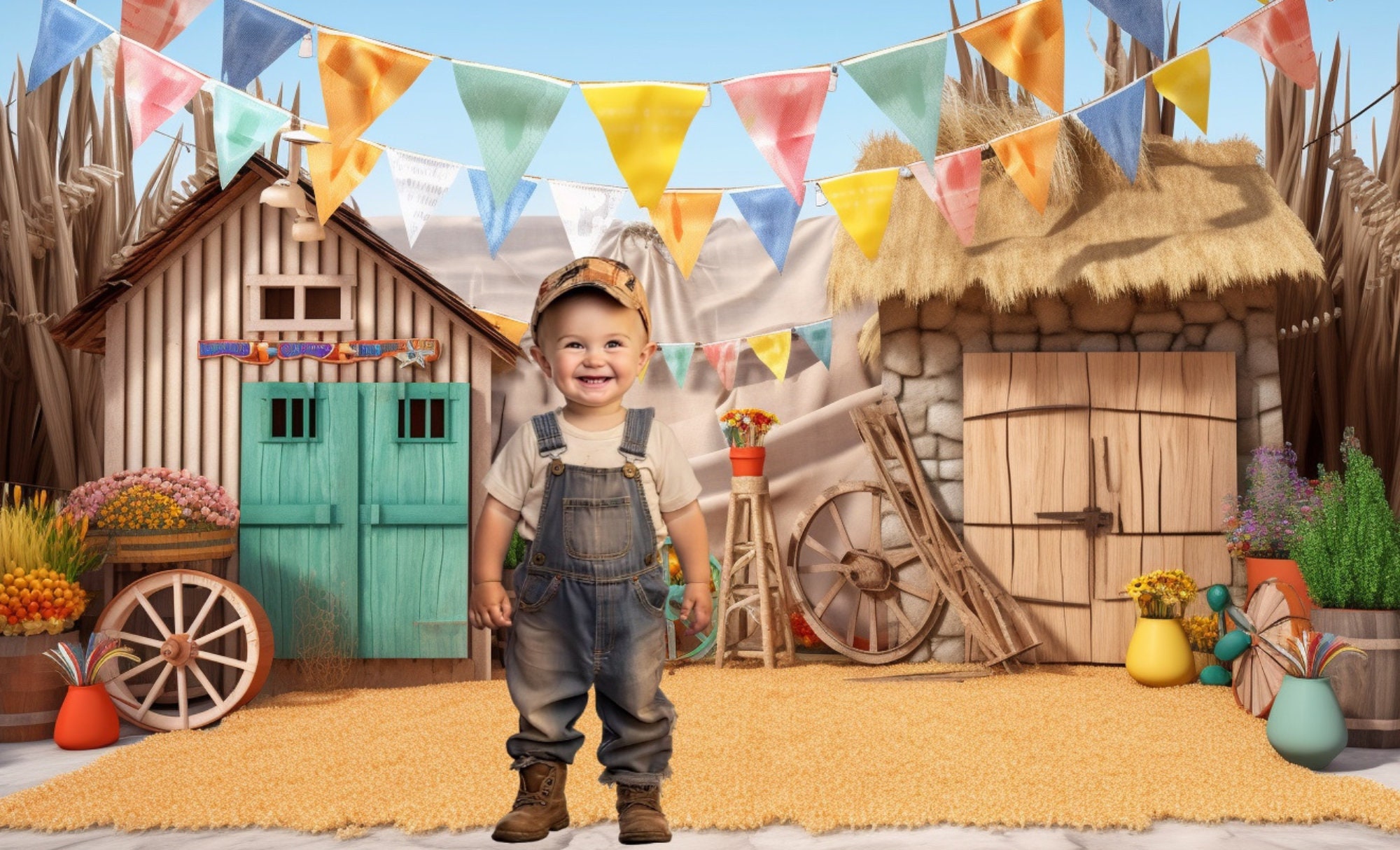 Rustic Backdrop: Farm-themed Photography Overlays for Countryside ...