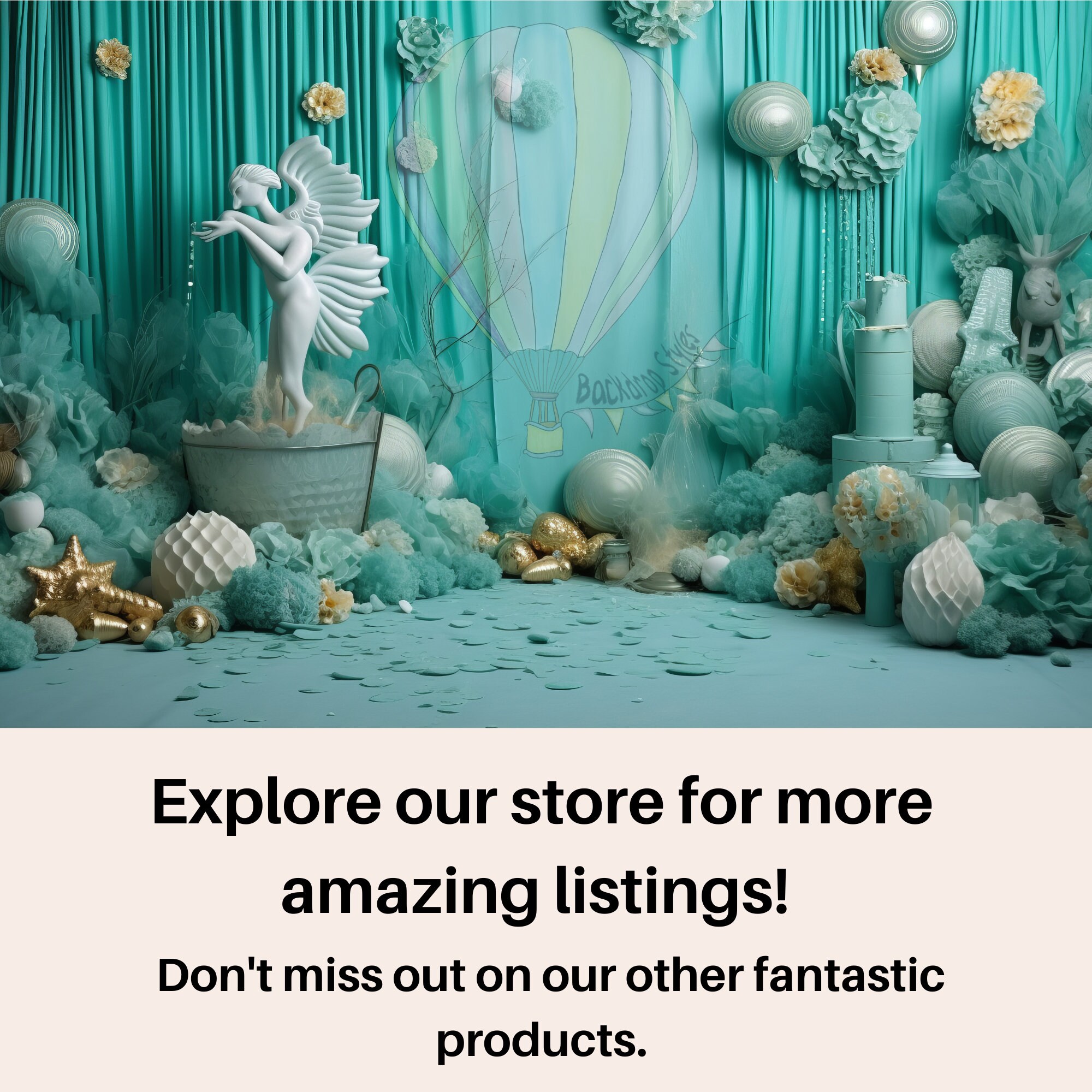 Mermaid Backdrop, Storybook Backdrop, Superhero Digital Backdrop ...