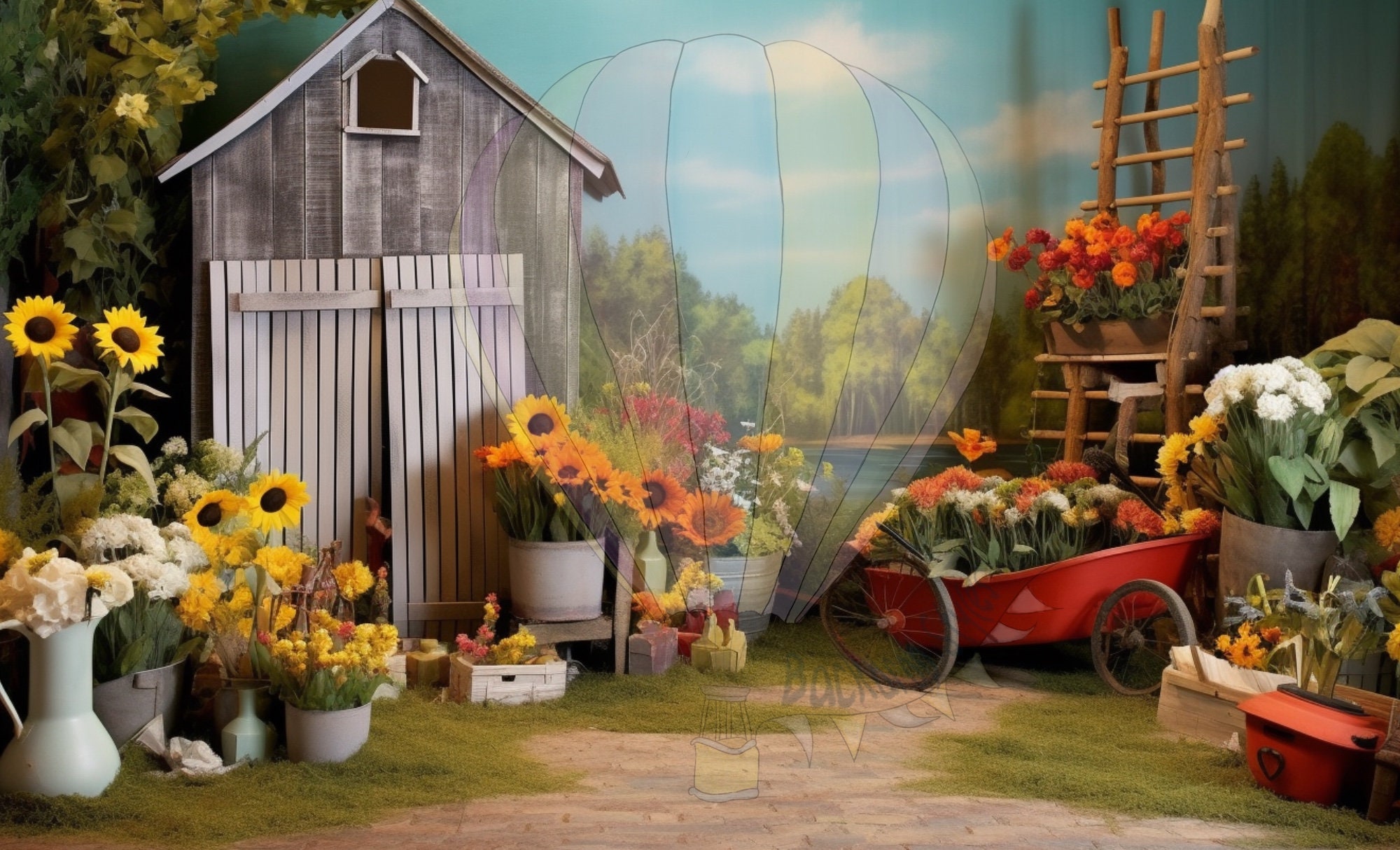 Rustic Backdrop: Farm-themed Photography Prop for Captivating Images - Etsy