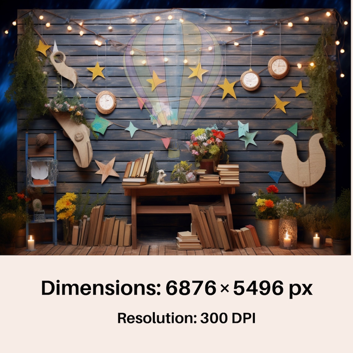 Back to School Digital Backdrop, Storybook Backdrop, Digital ...