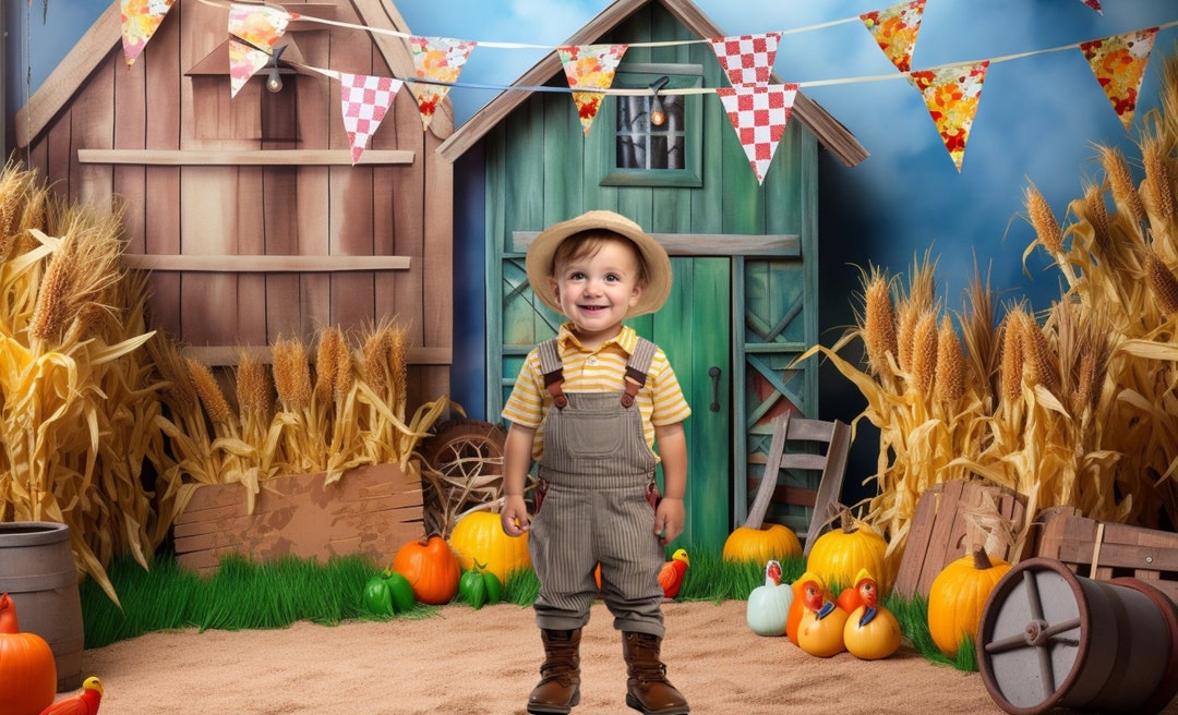 Rustic Backdrop: Farm-themed Photography Overlays for Countryside ...