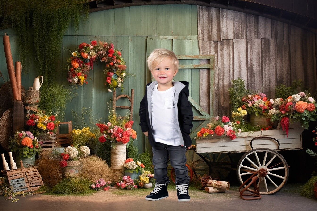 Rustic Backdrop: Farm-themed Photography Prop for Captivating Images - Etsy