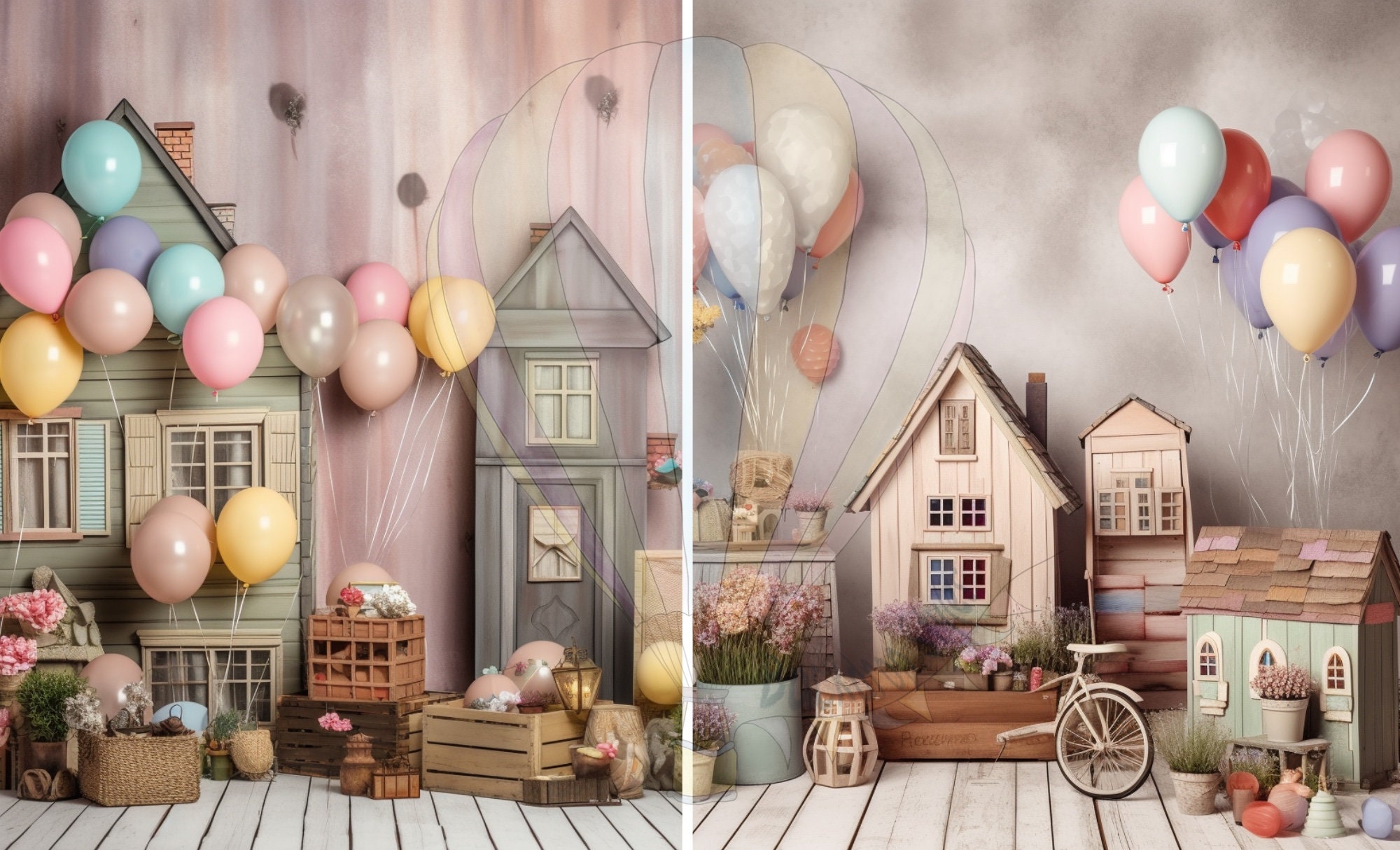 Digital Outdoor Backdrop, Studio Digital Backdrop, Birthday Backdrop ...