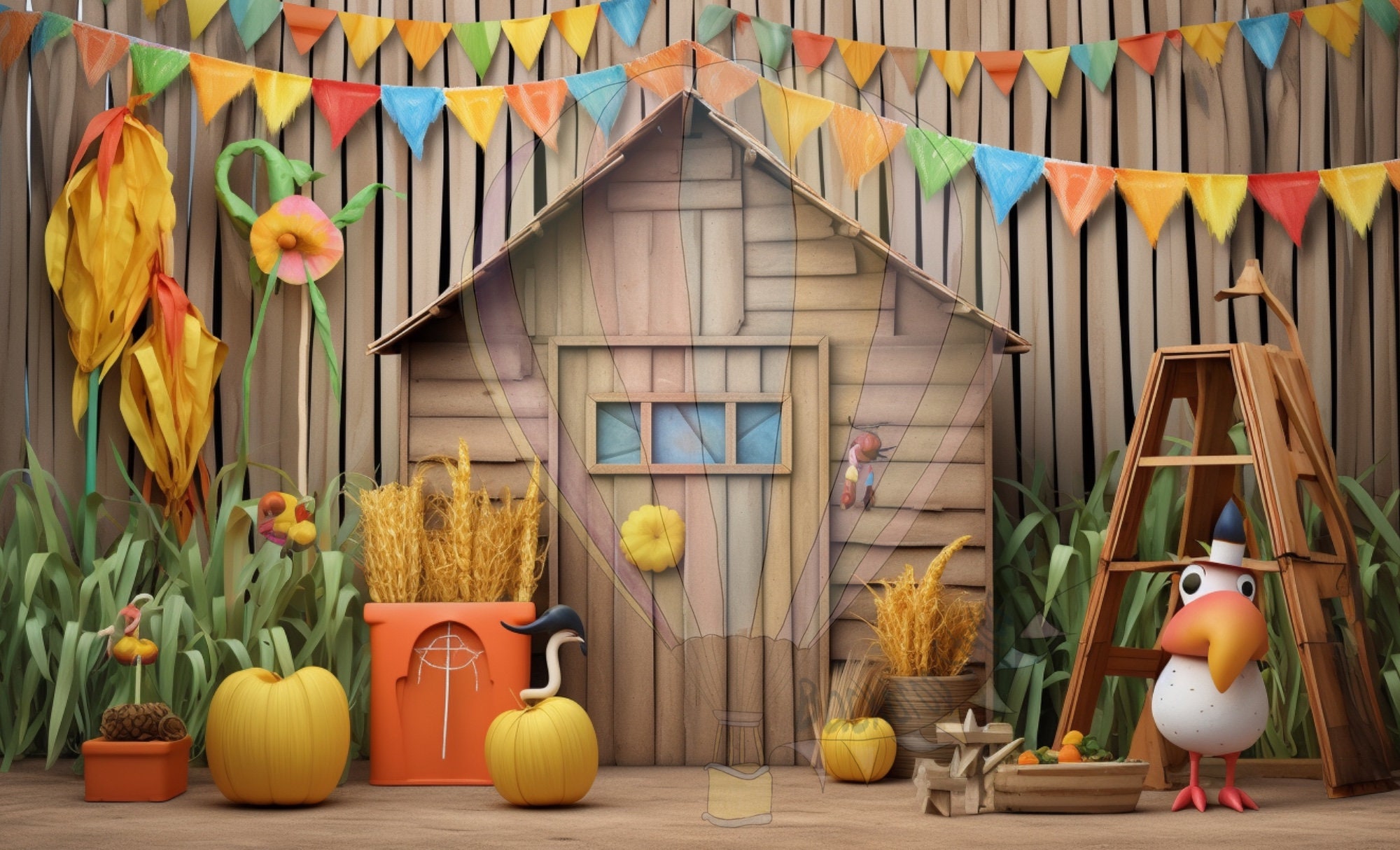 Rustic Backdrop: Farm-themed Photography Overlays for Countryside ...