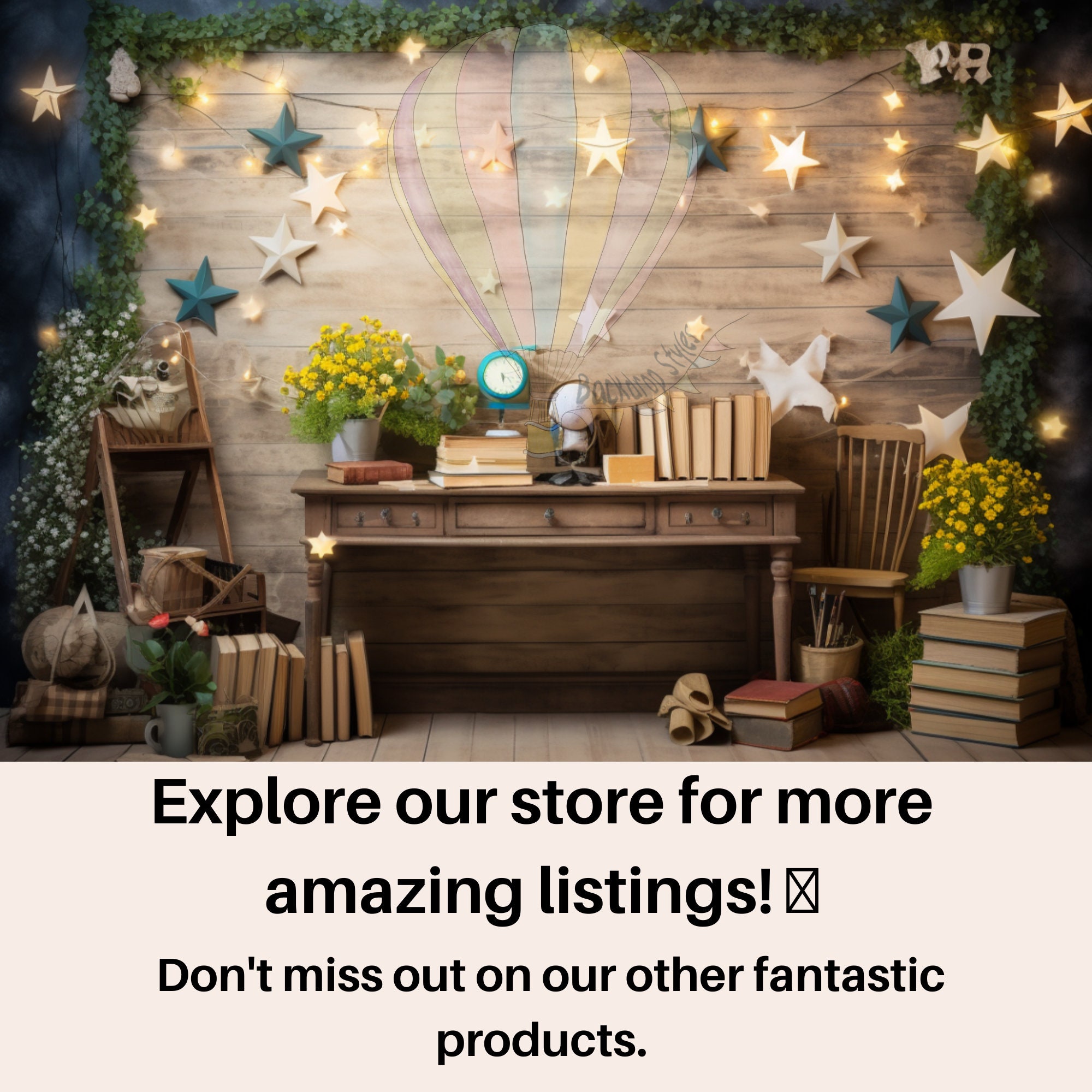 Back to School Digital Backdrop, Storybook Backdrop, Digital ...