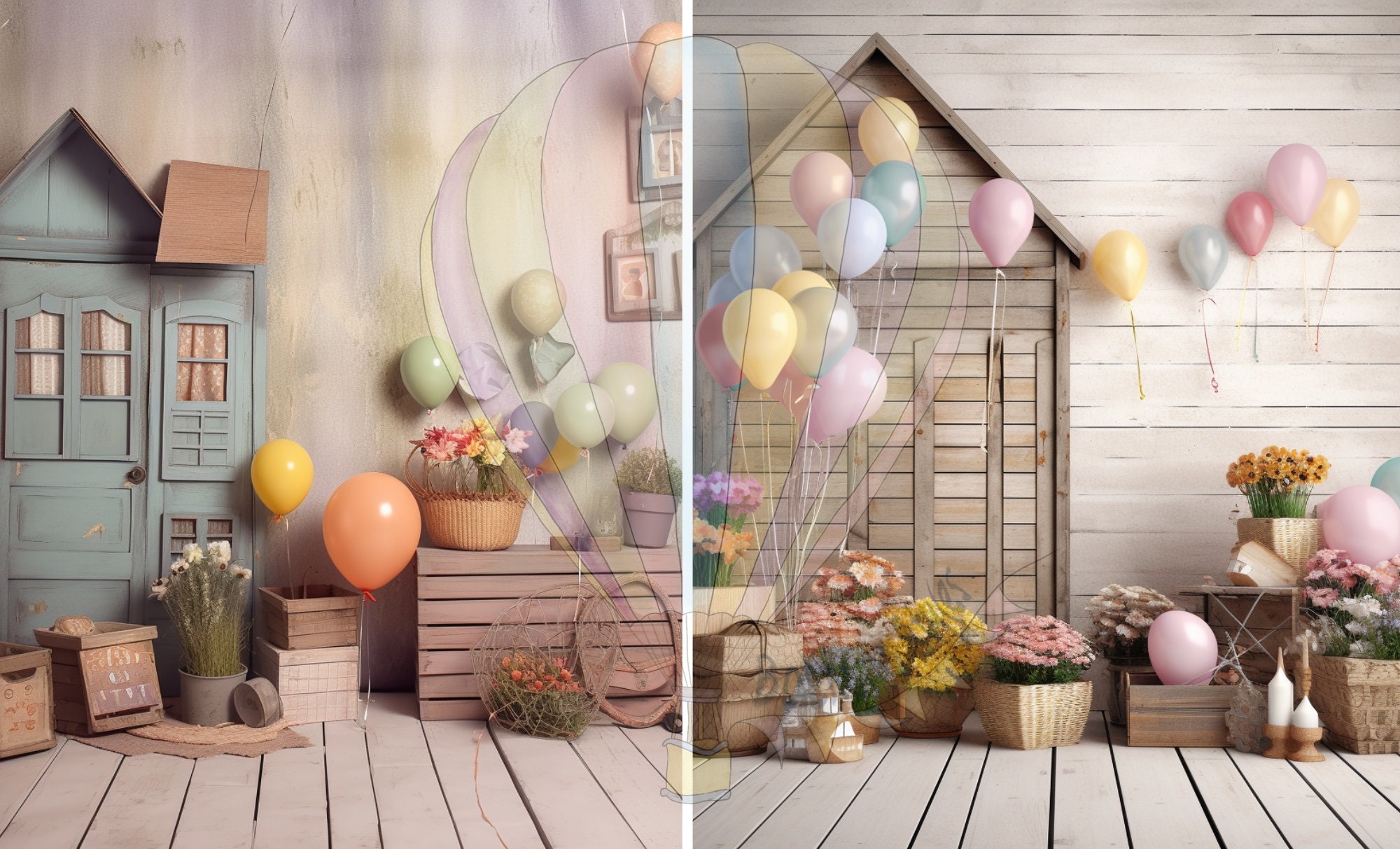 Digital Outdoor Backdrop, Studio Digital Backdrop, Birthday Backdrop ...