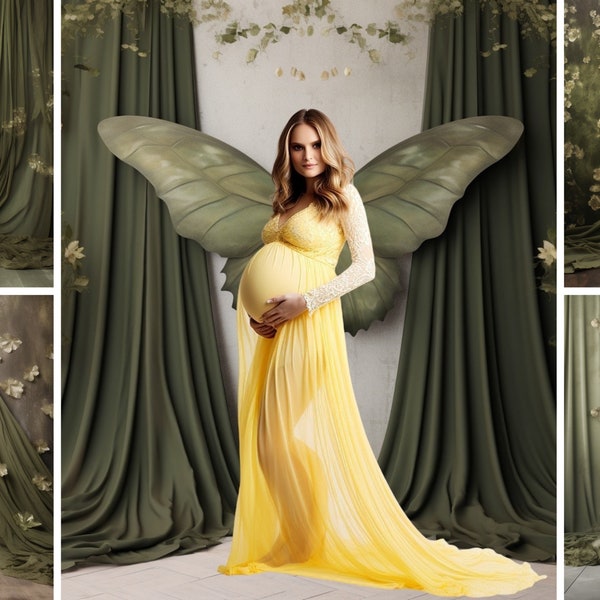 Green Butterfly Wings Overlay - Etsy