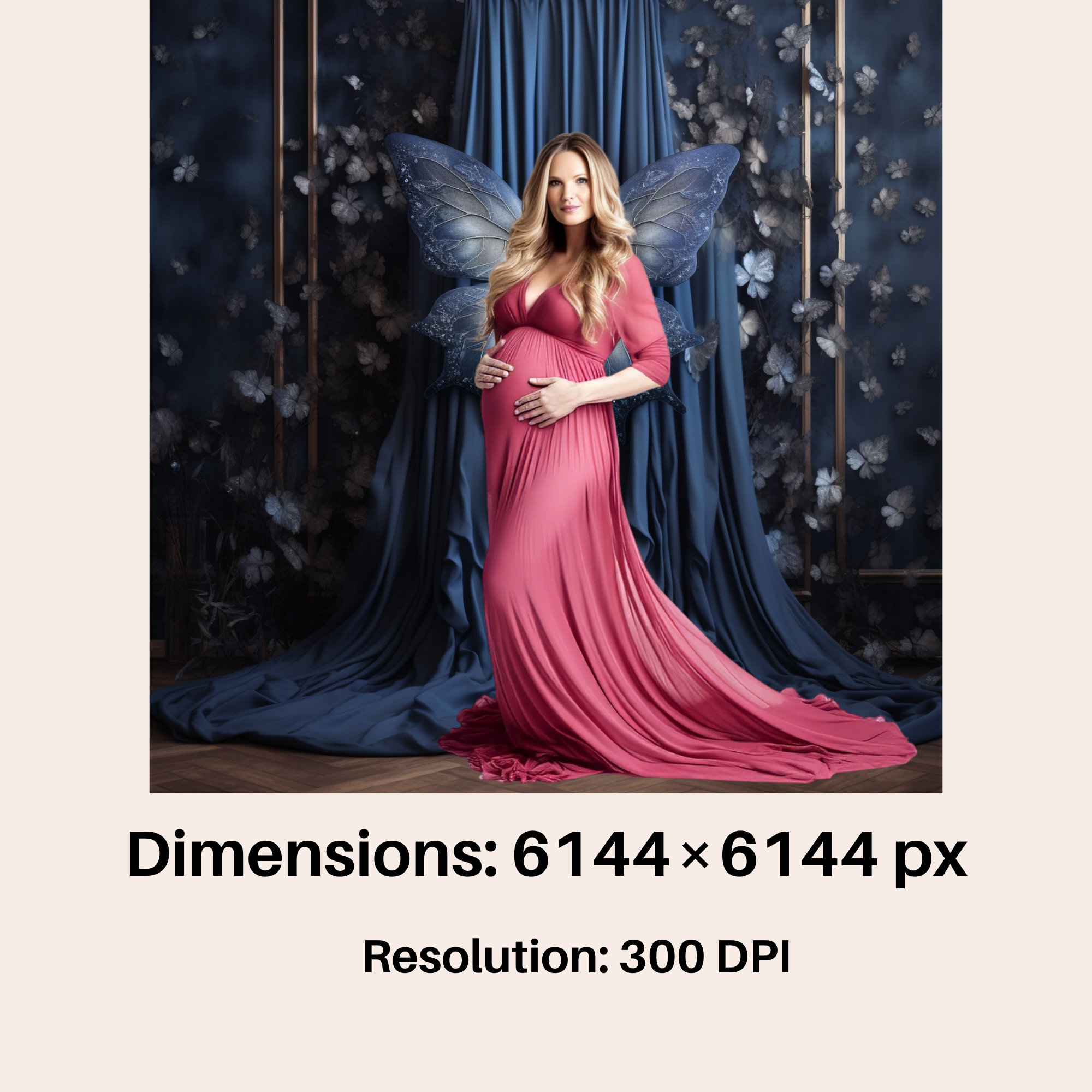 Blue Butterfly Wings Digital Backdrop for Photography - Etsy