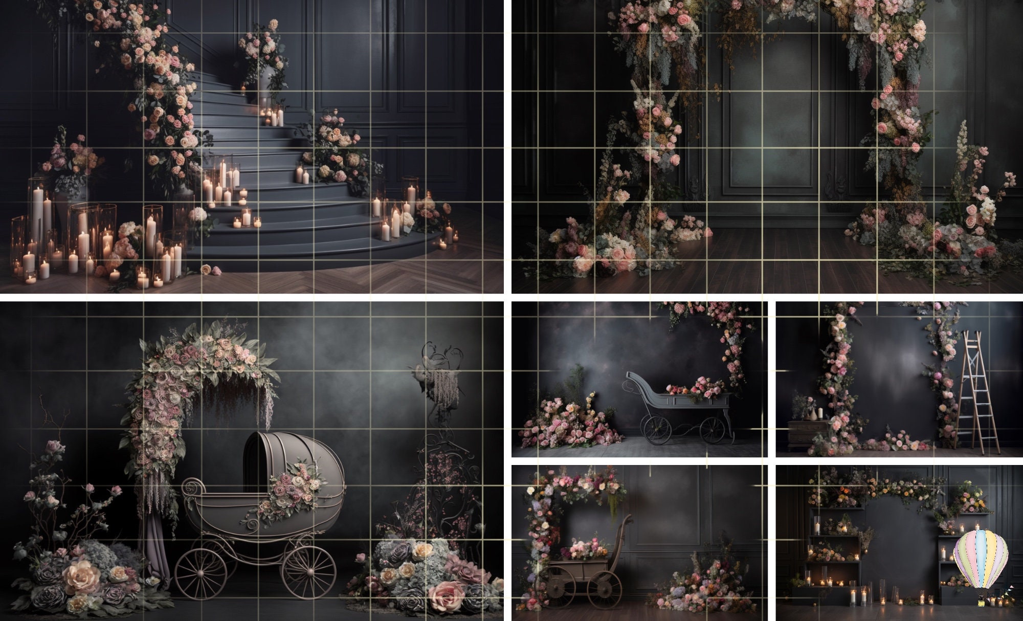 The Grey Room Studio Backdrop Overlays Transform Your Photos With These ...