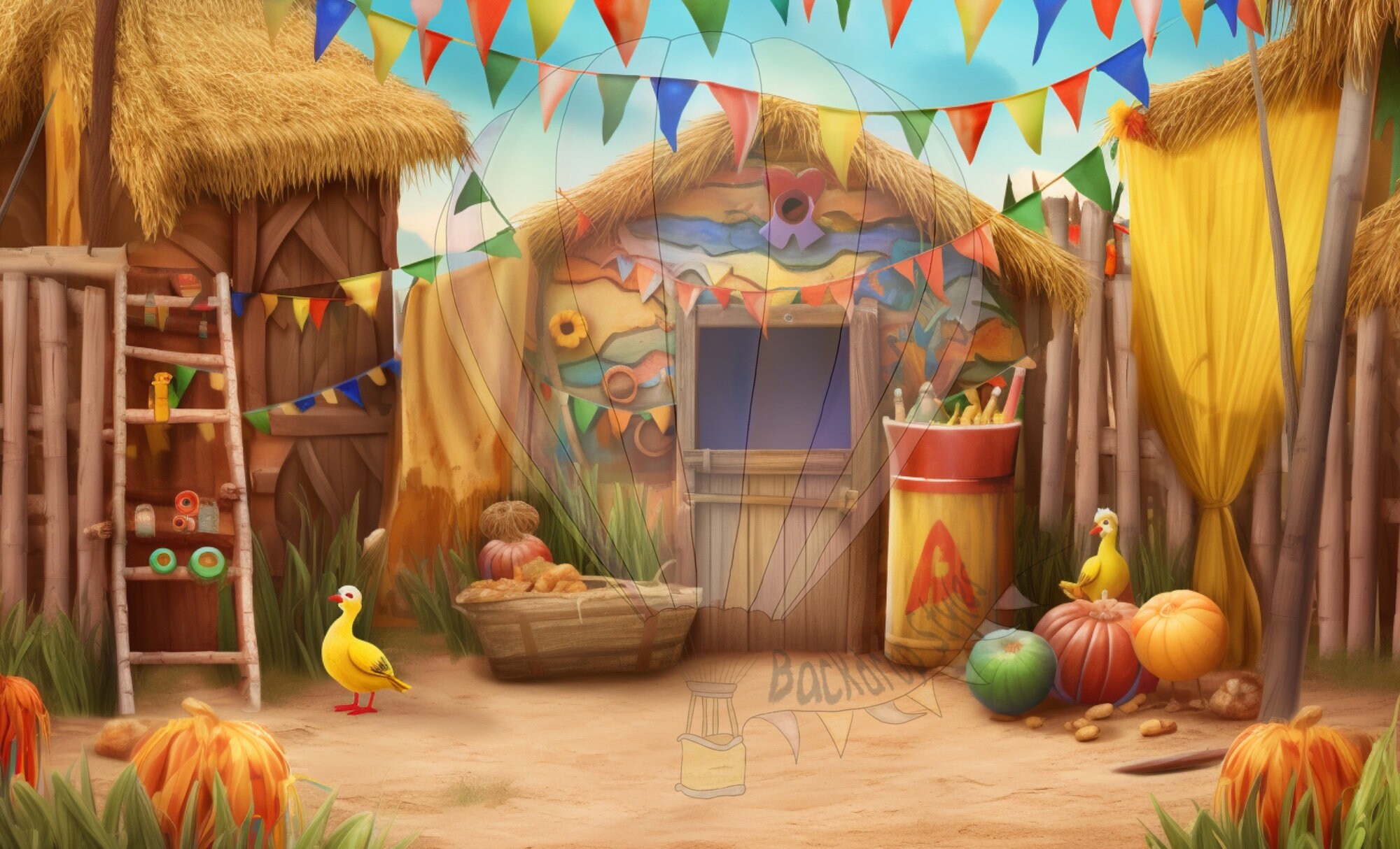 Rustic Backdrop: Farm-themed Photography Overlays for Countryside ...