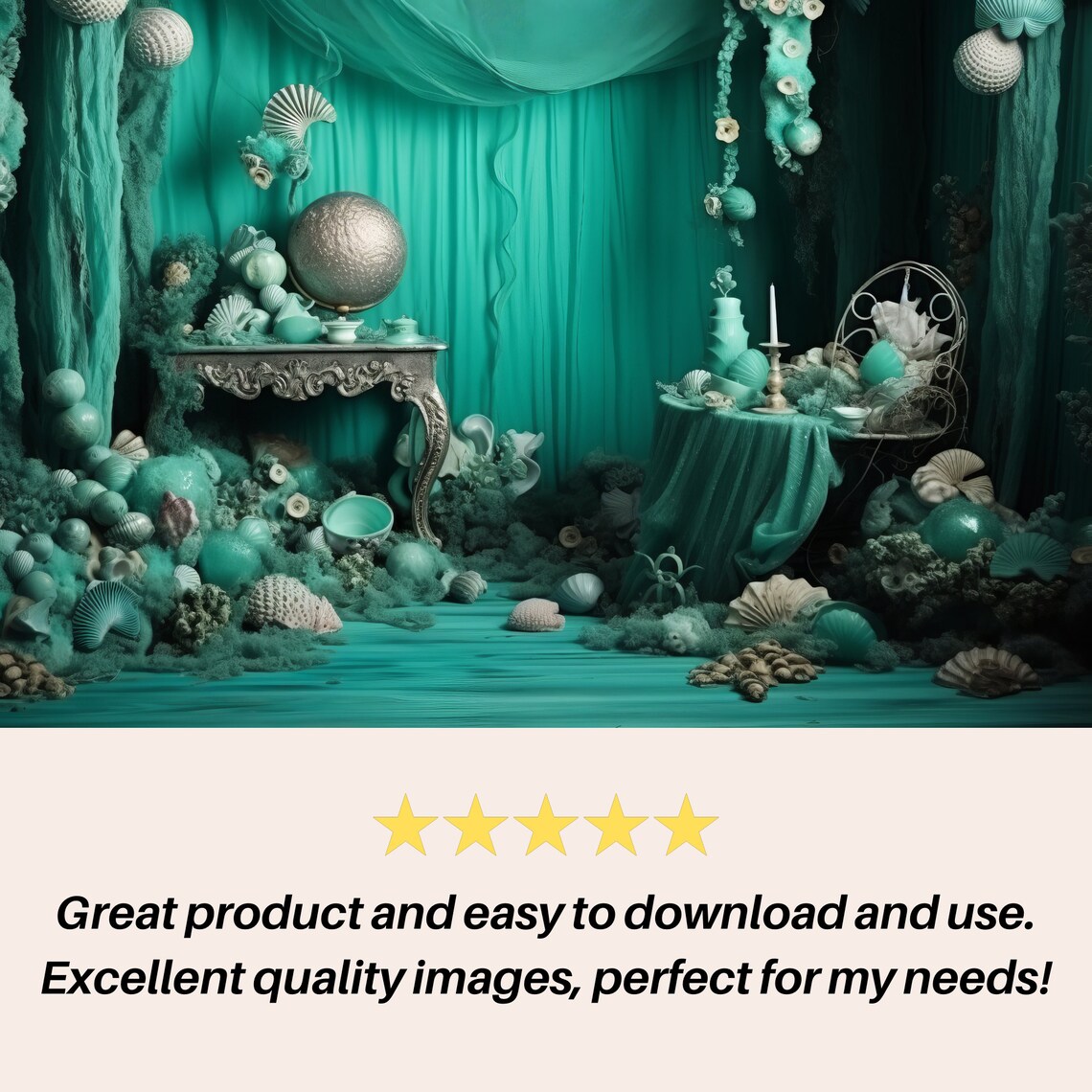 Mermaid Backdrop, Storybook Backdrop, Superhero Digital Backdrop ...