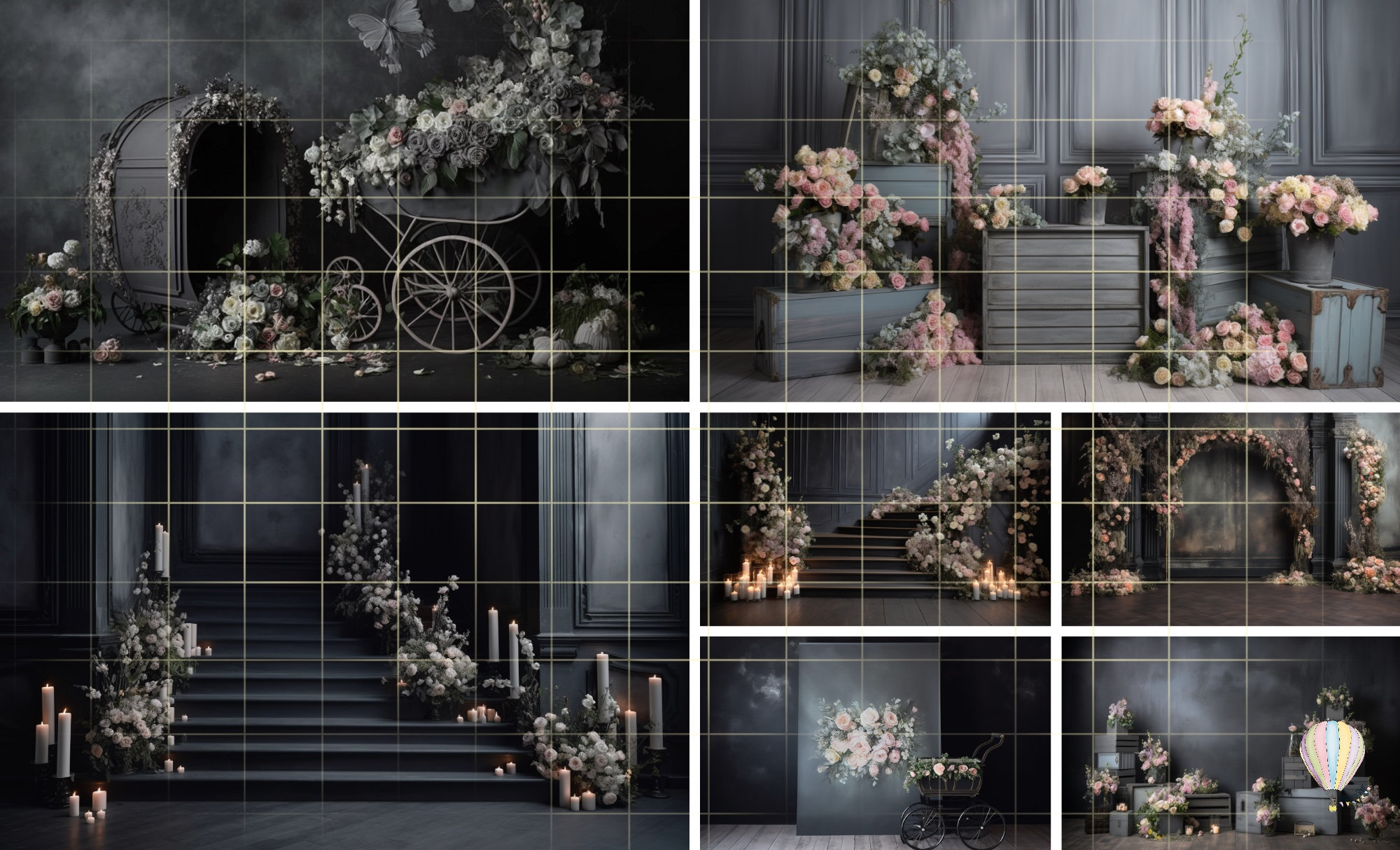 The Grey Room Studio Backdrop Overlays Transform Your Photos With These ...