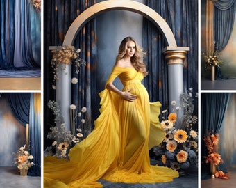 Transform Your Maternity Photography With Glam Floral Prams Digital ...