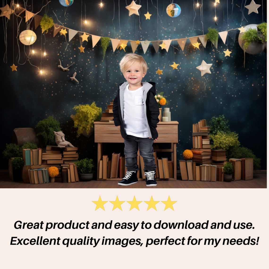 Back to School Digital Backdrop, Storybook Backdrop, Digital ...