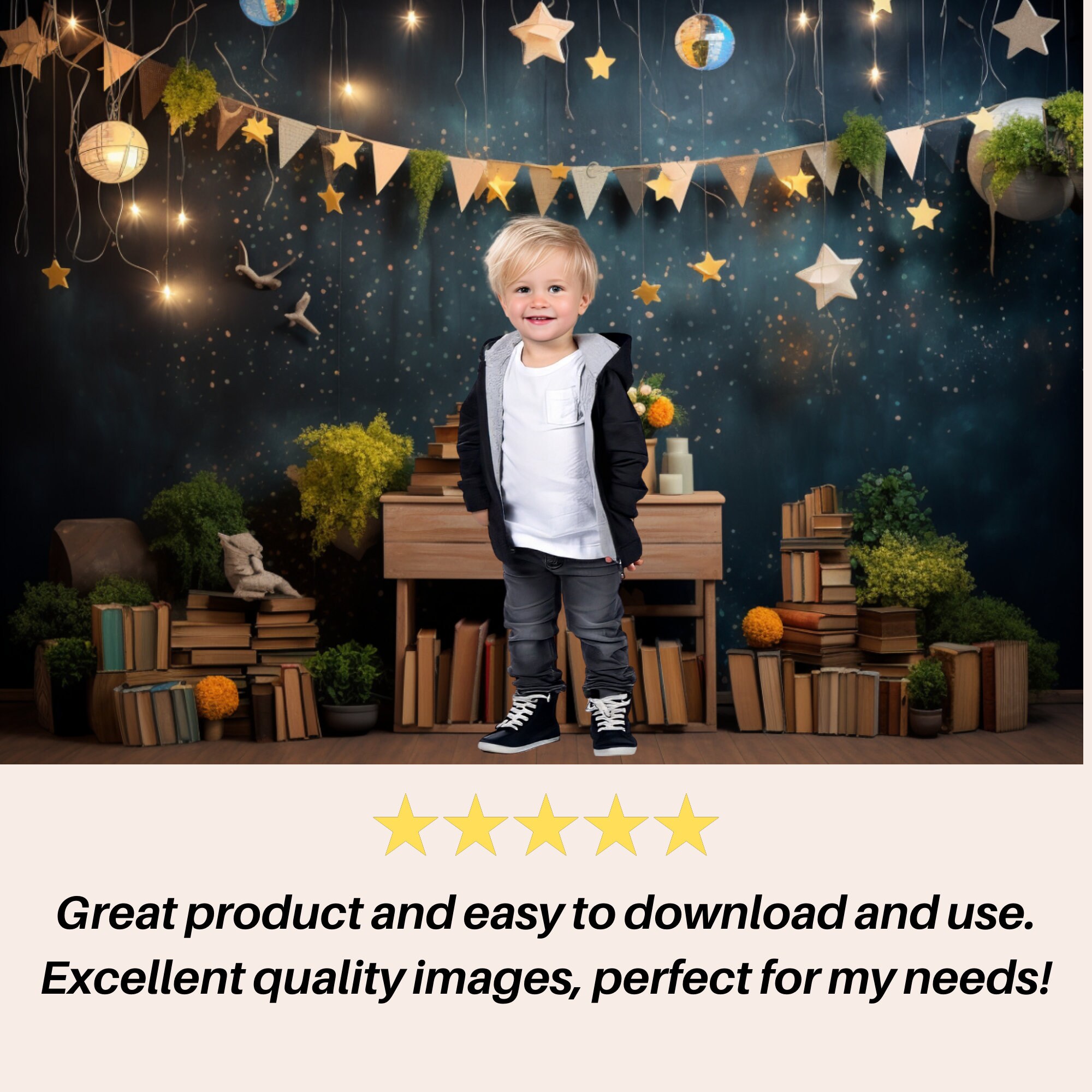 Back to School Digital Backdrop, Storybook Backdrop, Digital ...