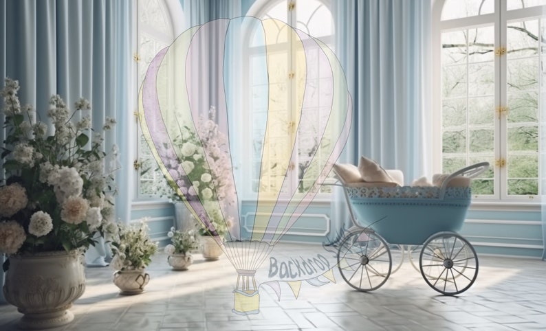 Baby Blue Stroller: Create Dreamy Maternity Portraits With Backdrop ...