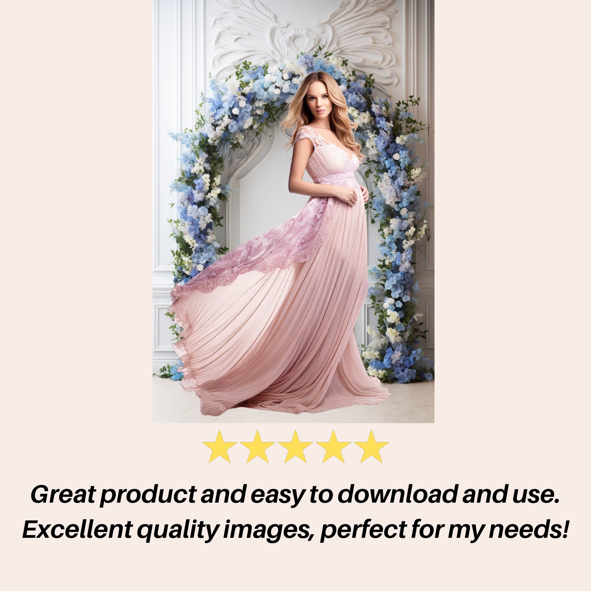 Blue Flower Arch Backdrop - Perfect for Weddings, Events, and ...