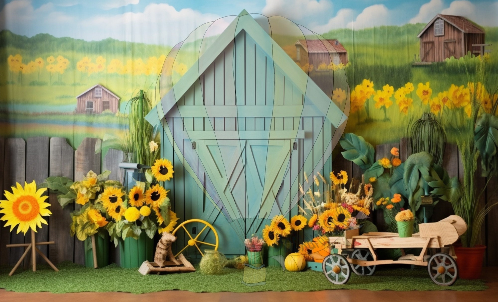 Rustic Backdrop: Farm-themed Photography Prop for Captivating Images - Etsy