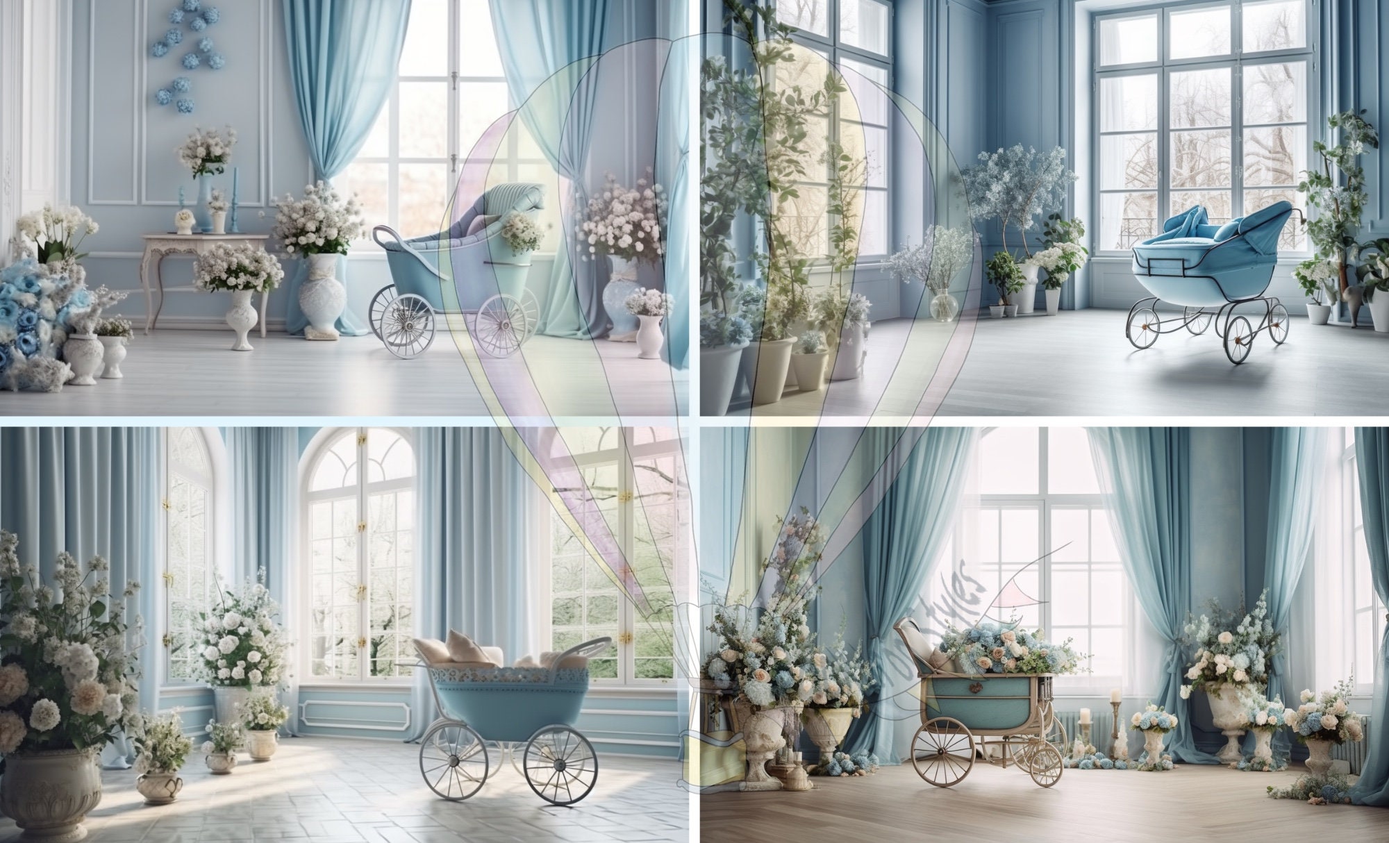 Maternity Digital Backdrop Collection: 40 High-quality Backdrops for ...