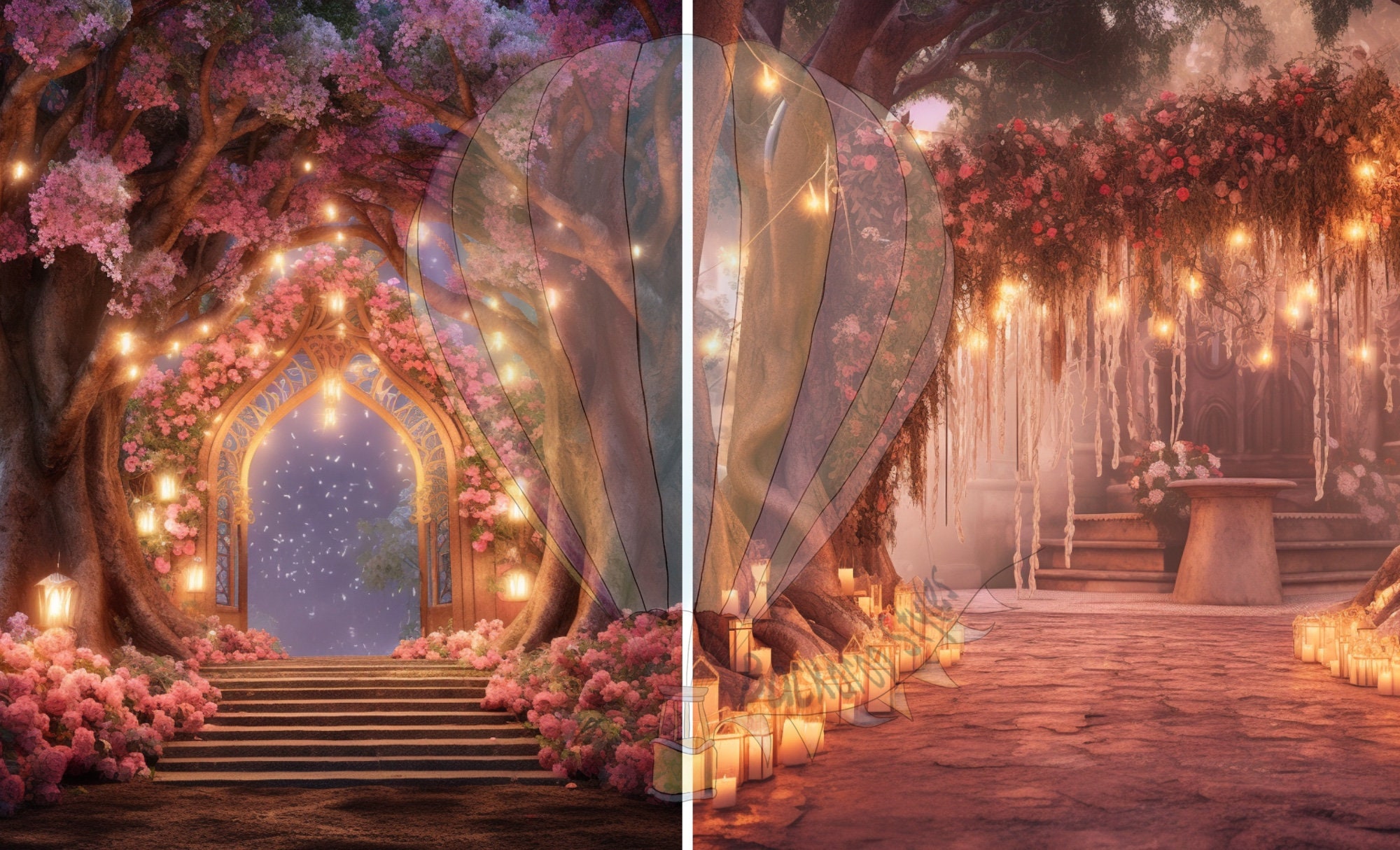 Fairytale Digital Backdrop Overlays Create Whimsical Scenes With ...