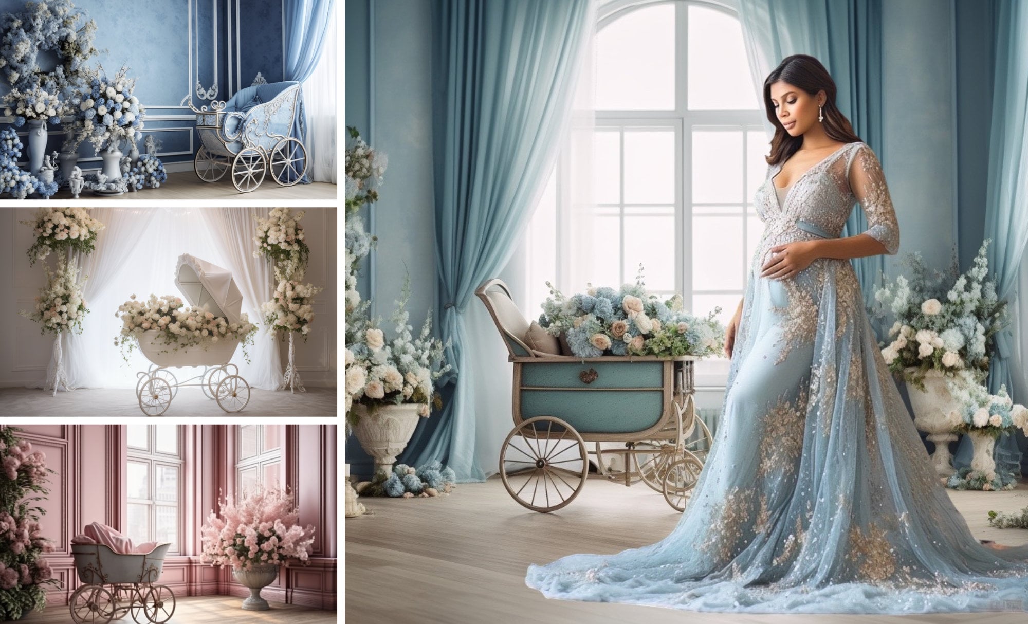 Maternity Digital Backdrop Collection: 40 High-quality Backdrops for ...