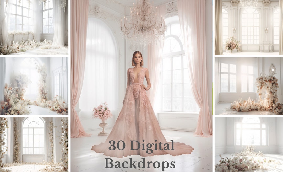 Transform Your Photography With Breathtaking Digital Backdrops: White ...