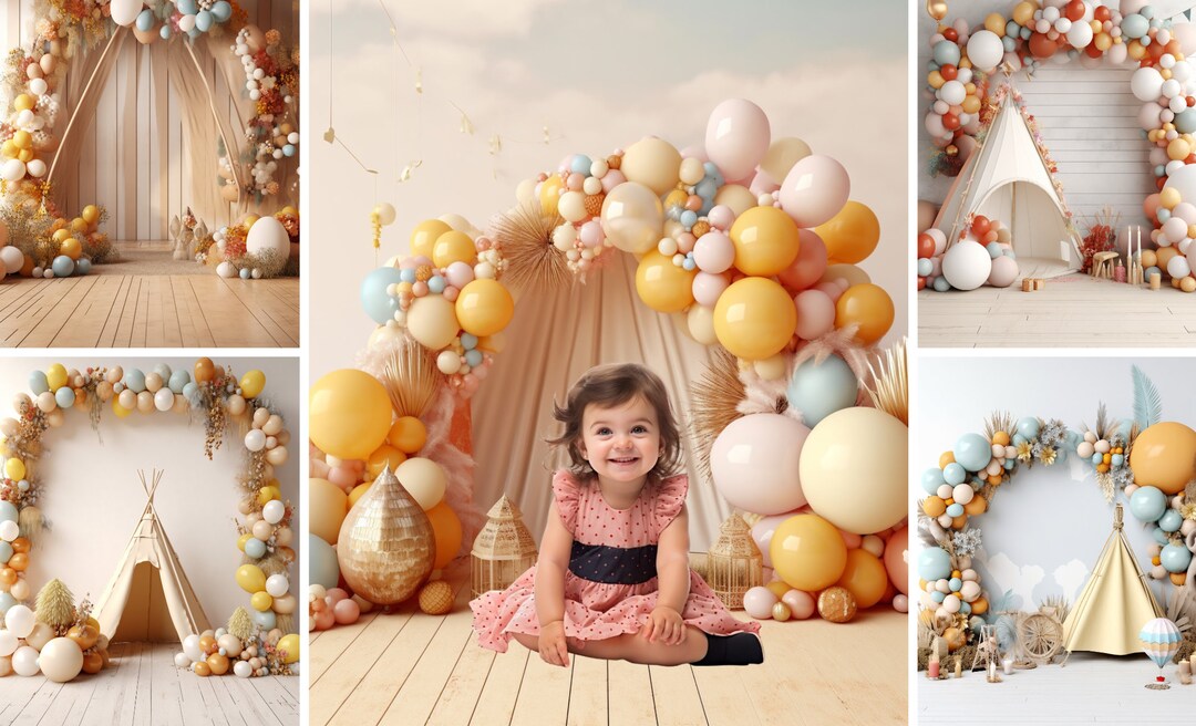 Boho Backdrop for Kids Digital Backdrop for Boho Birthday and Baby ...