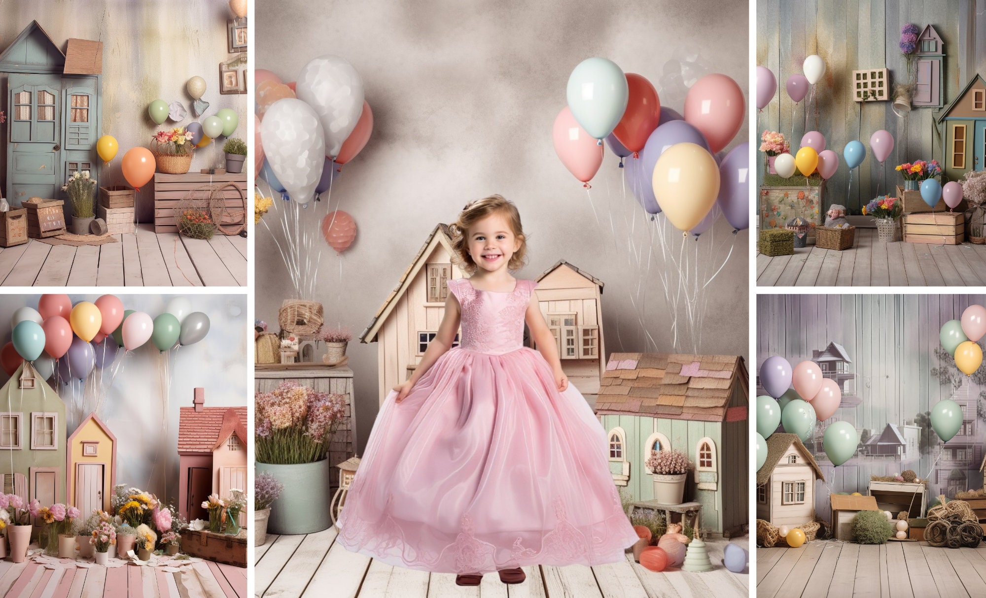 Digital Outdoor Backdrop, Studio Digital Backdrop, Birthday Backdrop ...