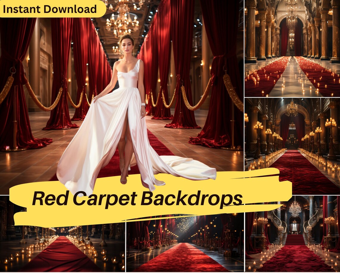 Red Carpet Backdrop Red Digital Backdrop Digital Backdrop - Etsy