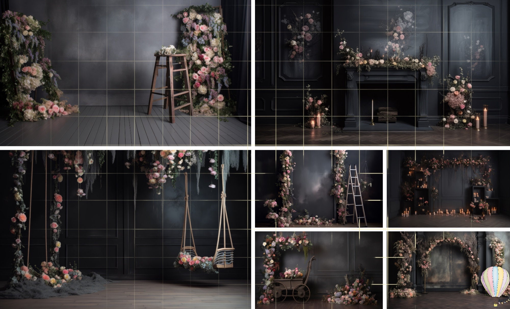 The Grey Room Studio Backdrop Overlays Transform Your Photos With These ...