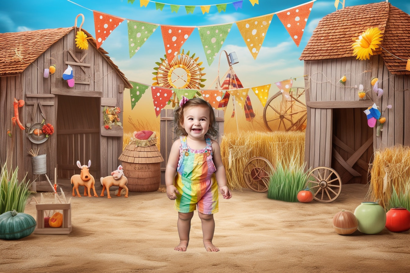 Rustic Backdrop: Farm-themed Photography Overlays for Countryside ...