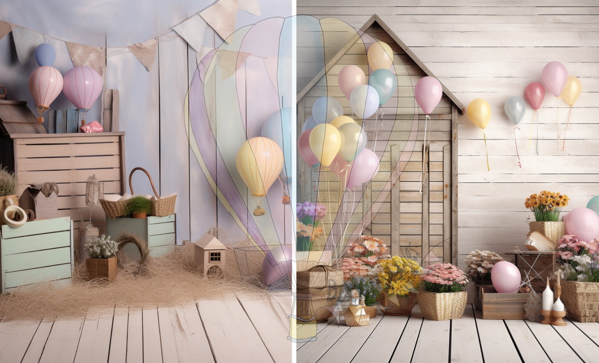 Digital Outdoor Backdrop, Studio Digital Backdrop, Birthday Backdrop ...