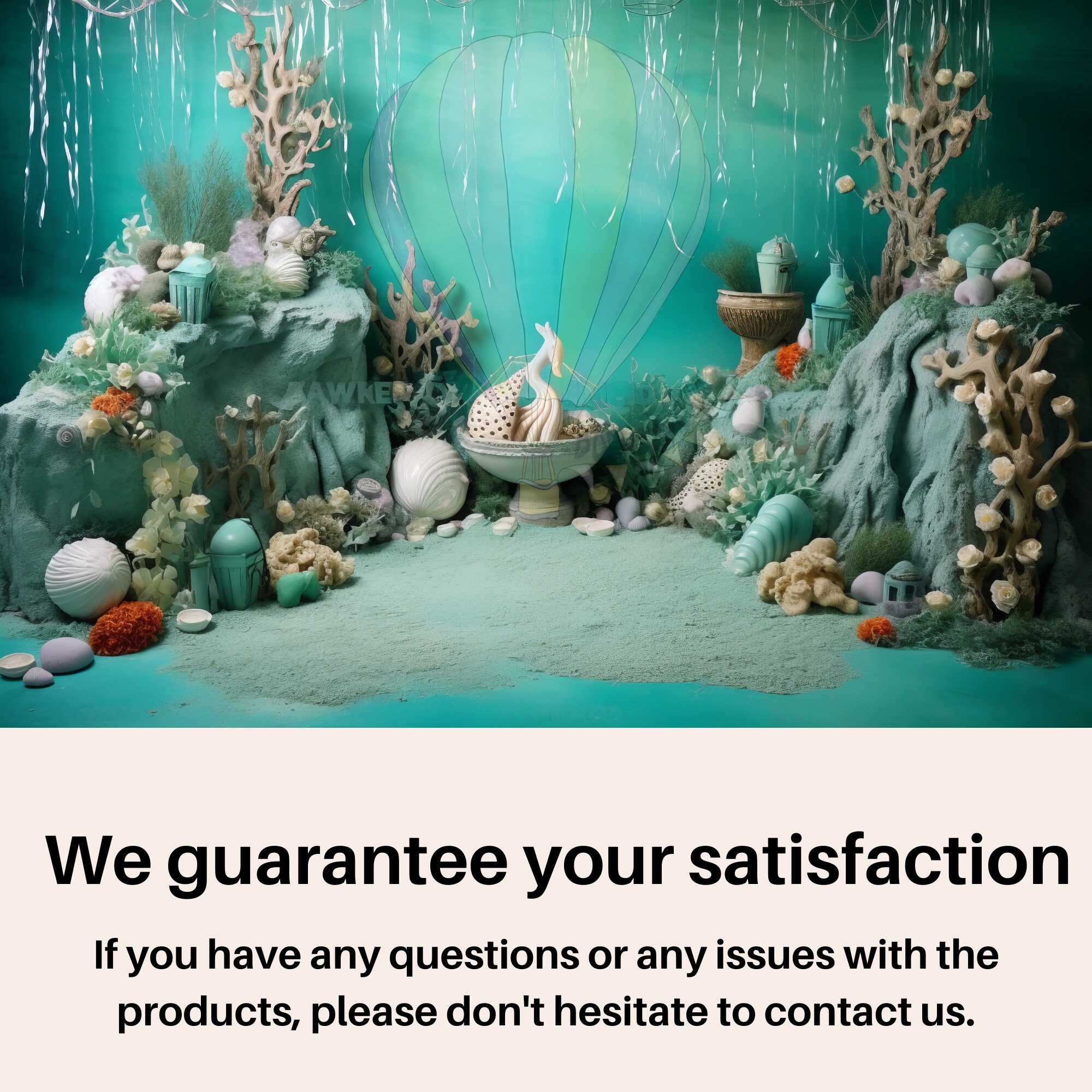 Mermaid Backdrop, Storybook Backdrop, Superhero Digital Backdrop ...