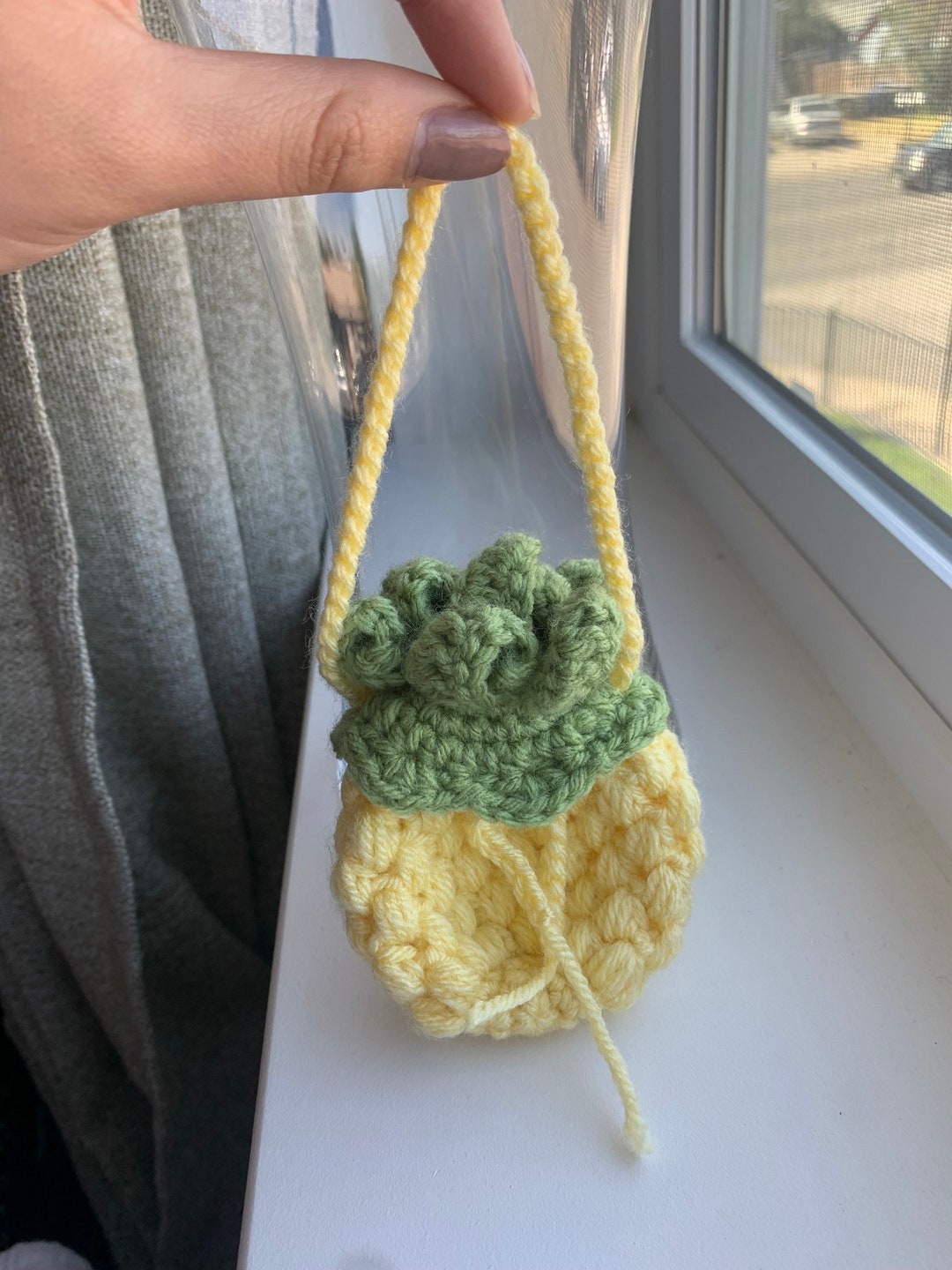 Crochet Pineapple Pouch - Etsy