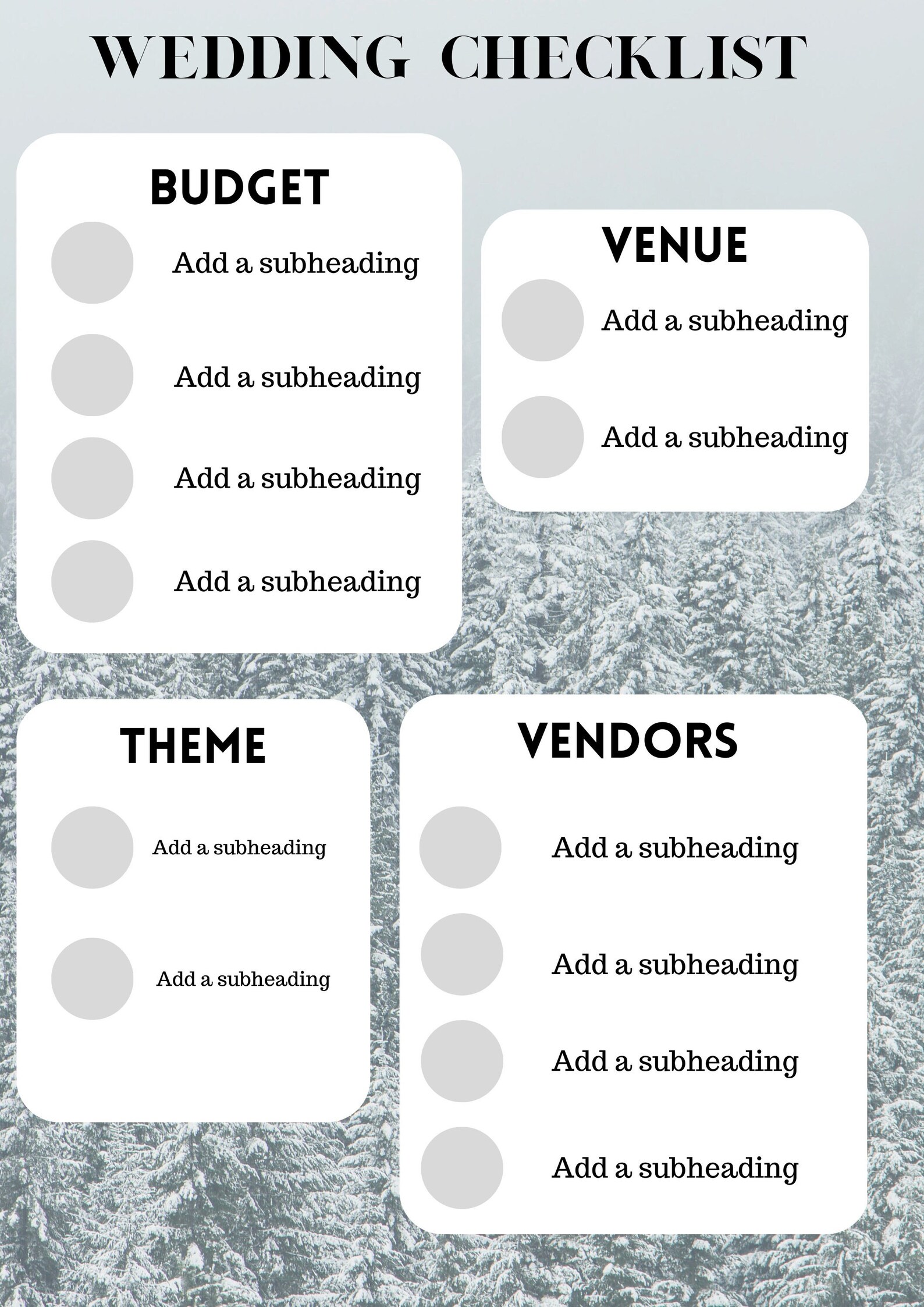 BUNDLE SET of 'A Timeless Guide' Printable, Fillable and Editable Wedding Checklist Template ...