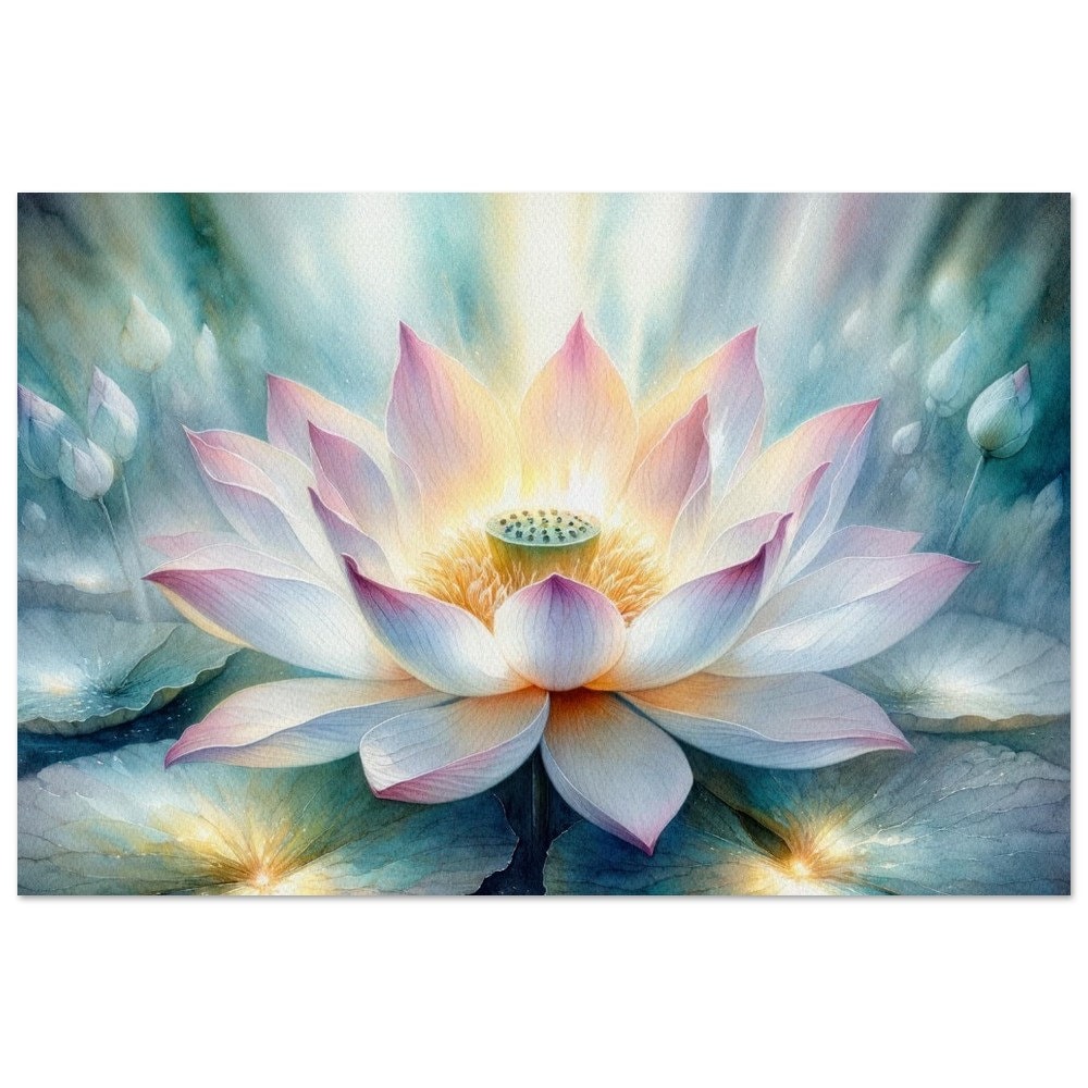 Lotus Flower Wall Art Spiritual Lotus Print Nelumbo Spiritual ...