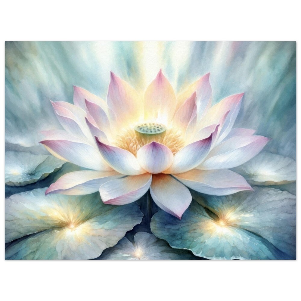 Lotus Flower Wall Art Spiritual Lotus Print Nelumbo Spiritual ...
