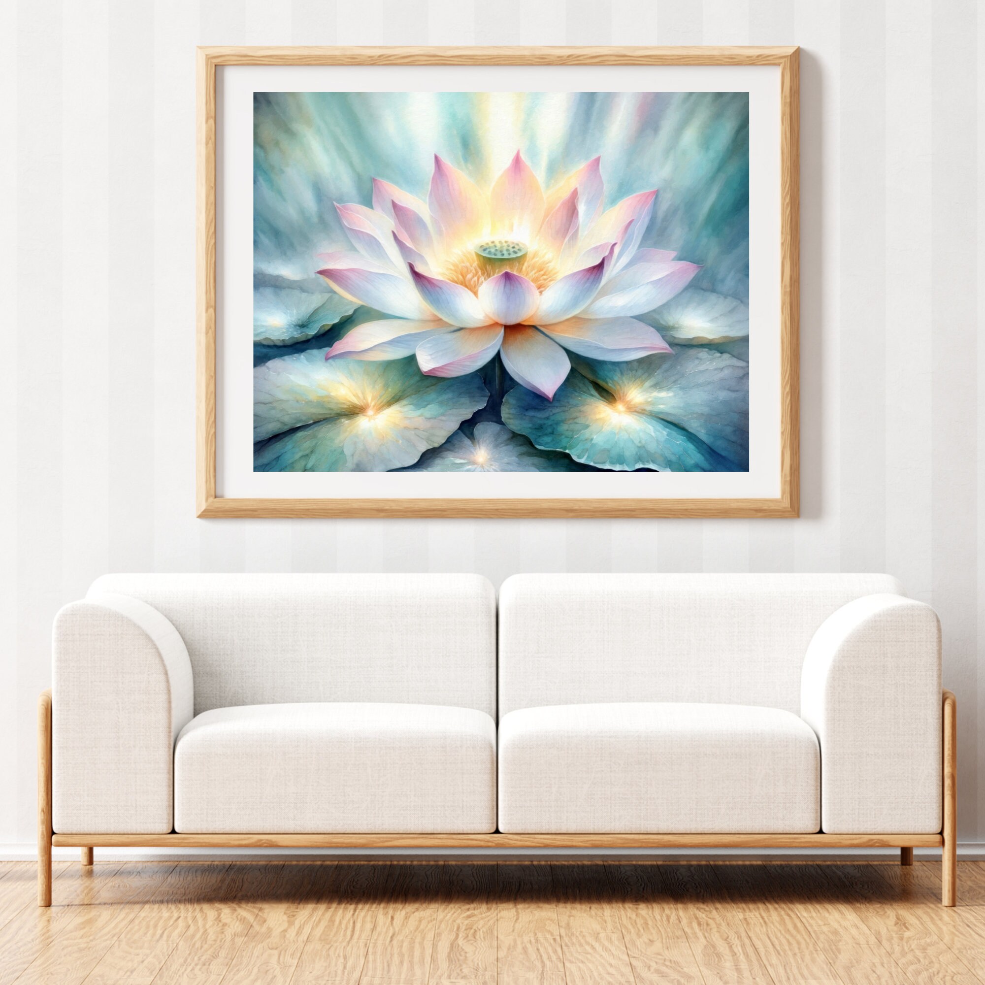 Lotus Flower Art Print: Spiritual Watercolour Poster - Etsy