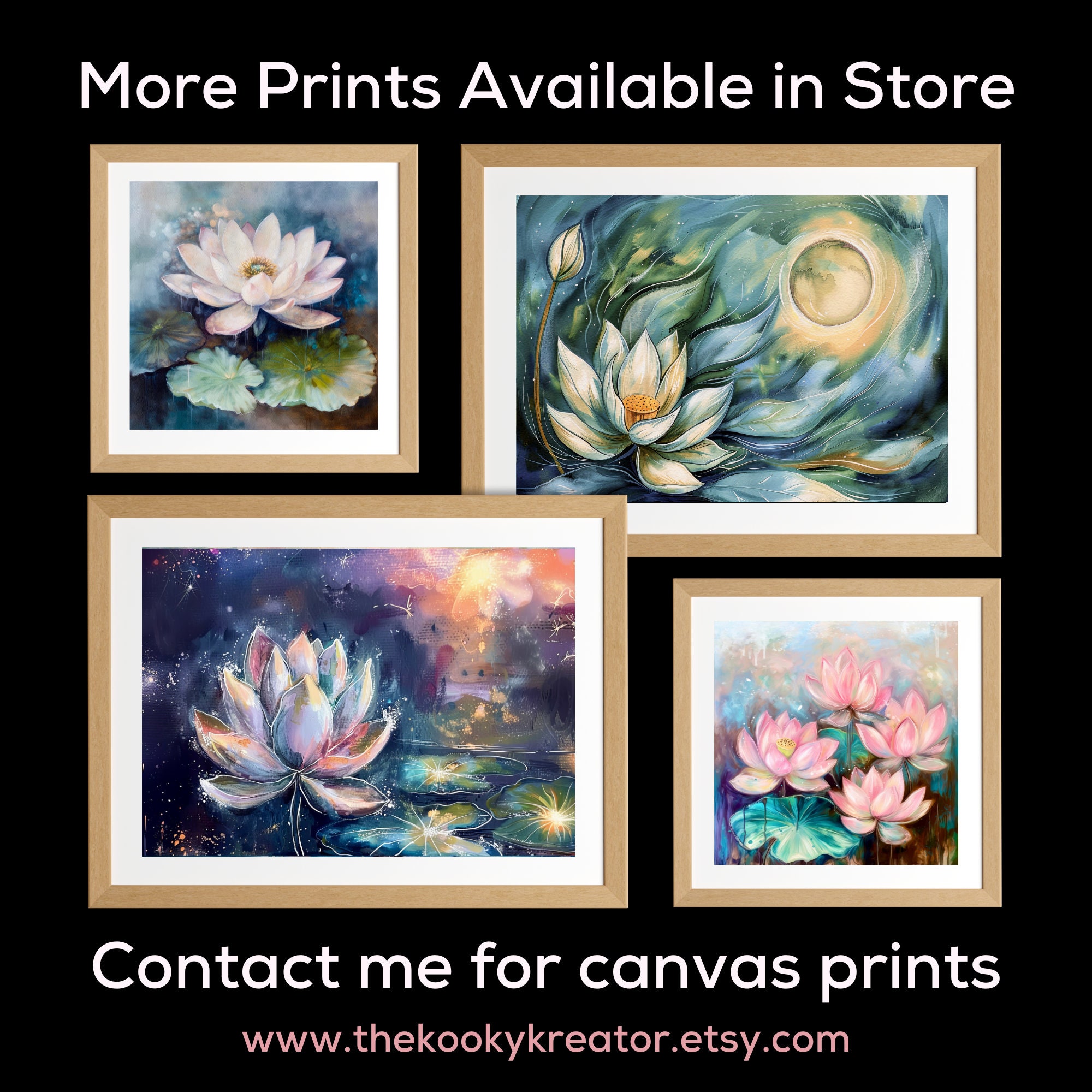 Lotus Flower Wall Art - Spiritual Lotus Print - Enlightened Lotus ...