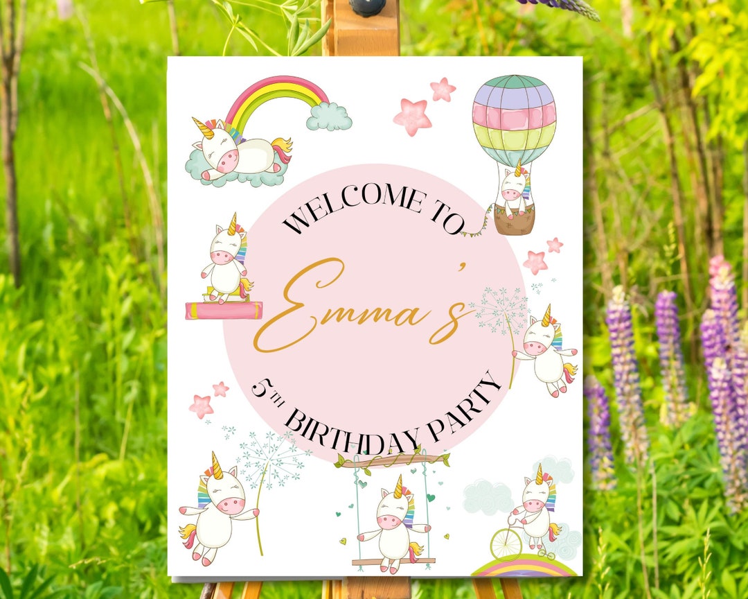 Personalized Birthday Poster Printable Birthday Banner Neutral Gender ...