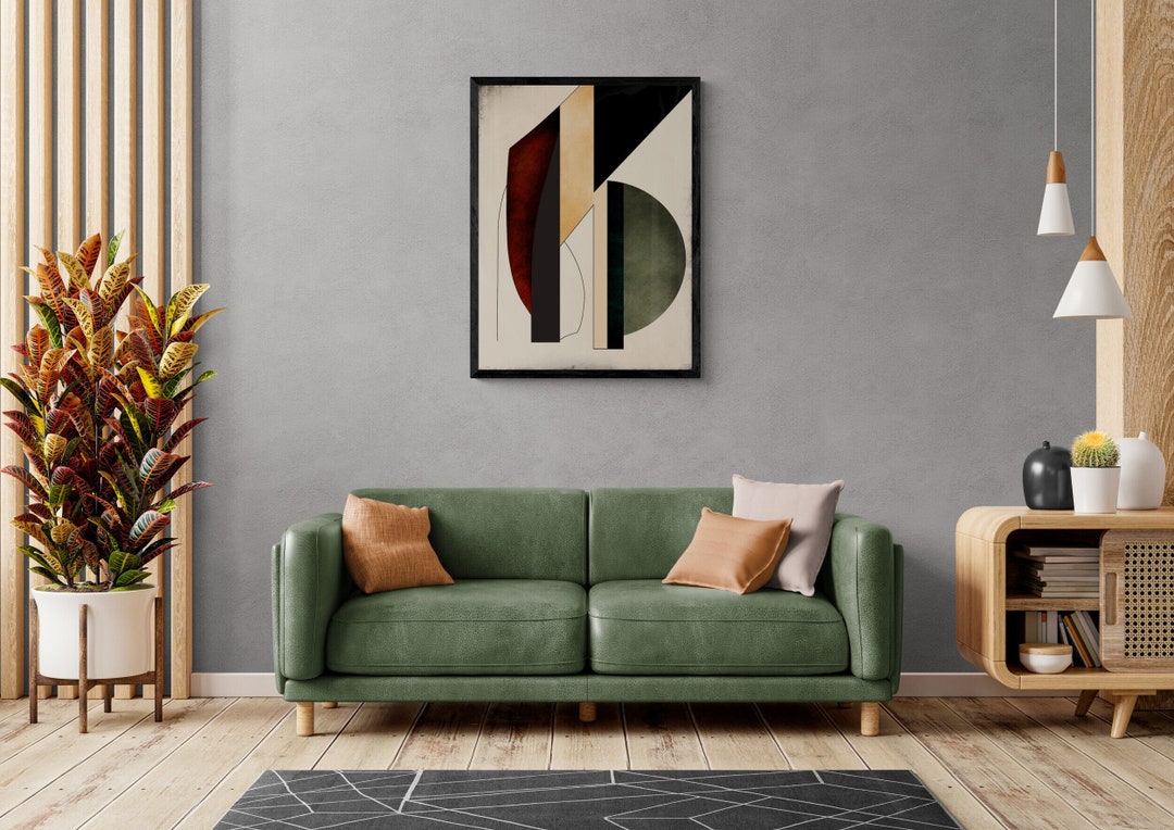 Simple Shapes Abstract Art Print. Minimalist Fine Art Download ...