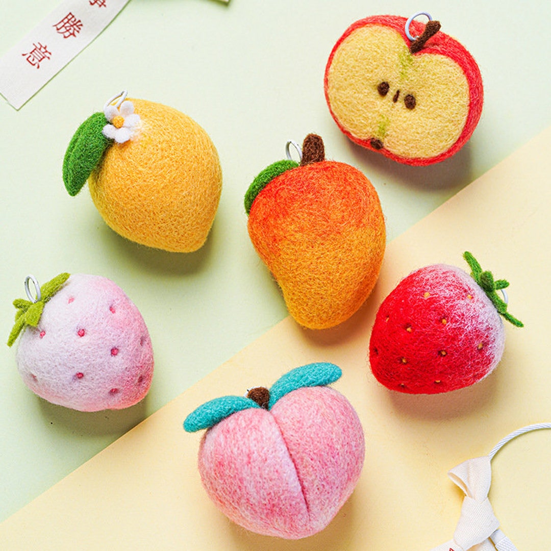Cute Fruits DIY Wool Felt Kit, Crafting Project - Etsy