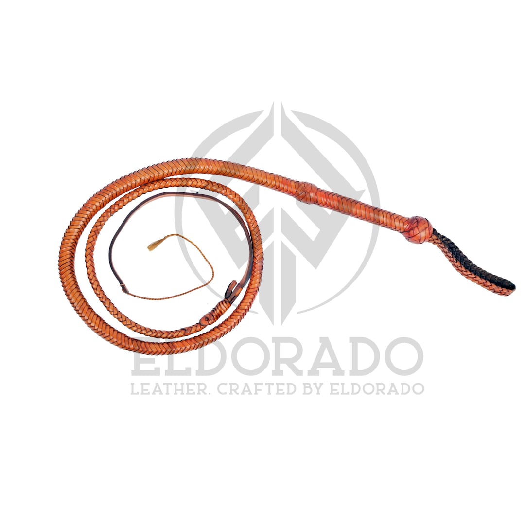 Cow Hide Leather Bullwhip: Heavy Duty 16 Plaits, 8 Feet Long - Etsy